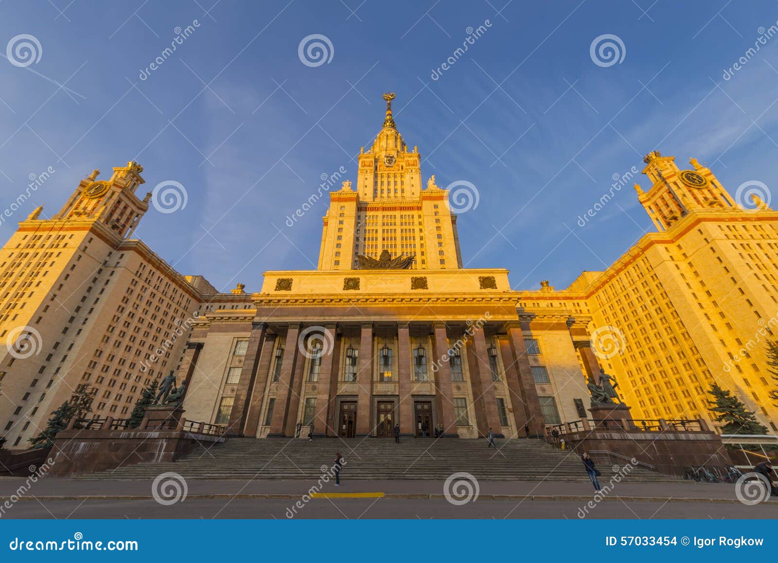 Famous Soviet Stalin Skyscraper Skyscraper in Moscow State University ...