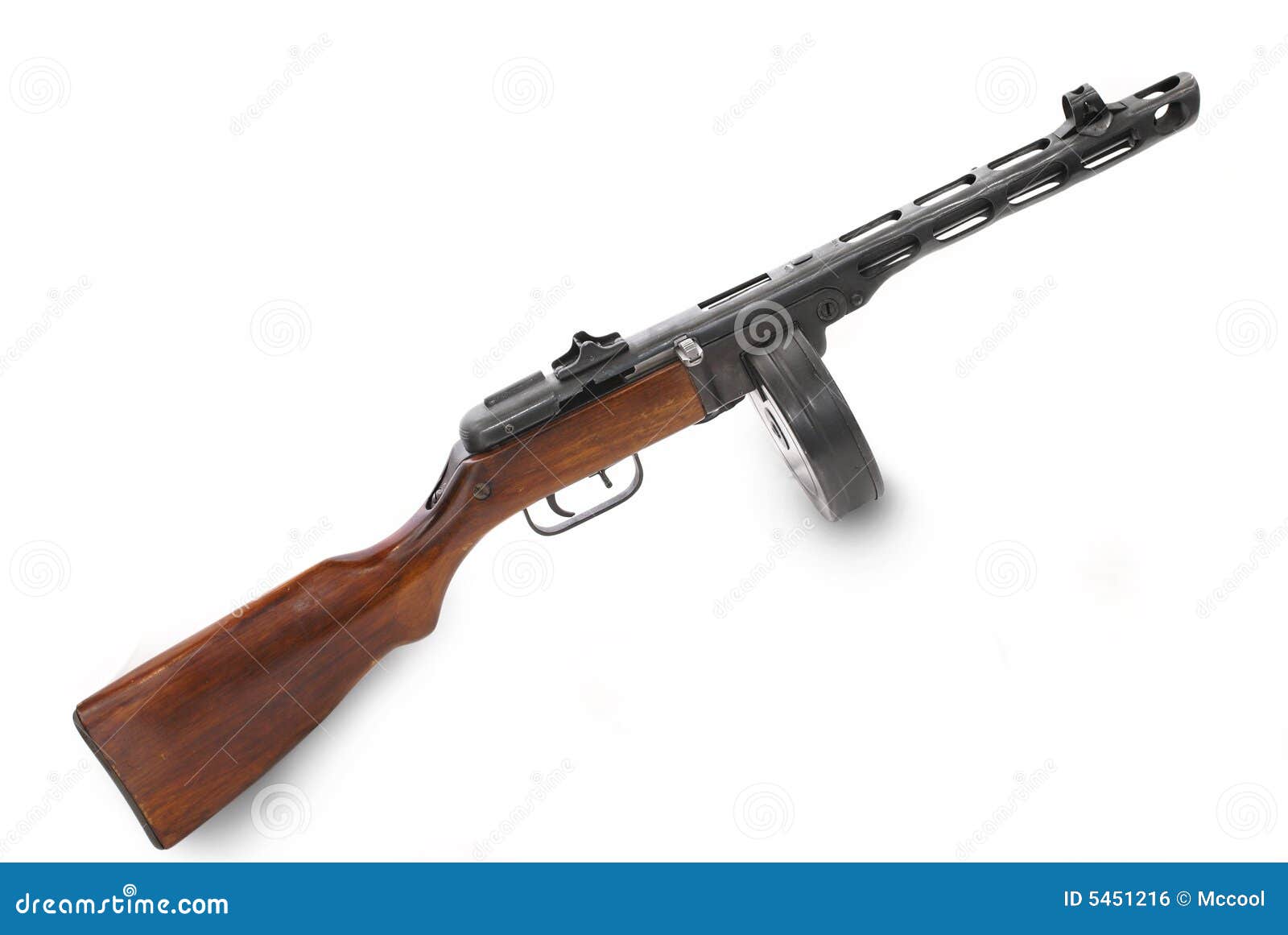 Famous Soviet (USSR) Submachine Gun Stock Photo - Image of disk ...
