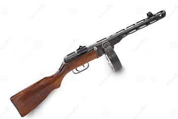Famous Soviet (USSR) Submachine Gun Stock Photo - Image of disk ...
