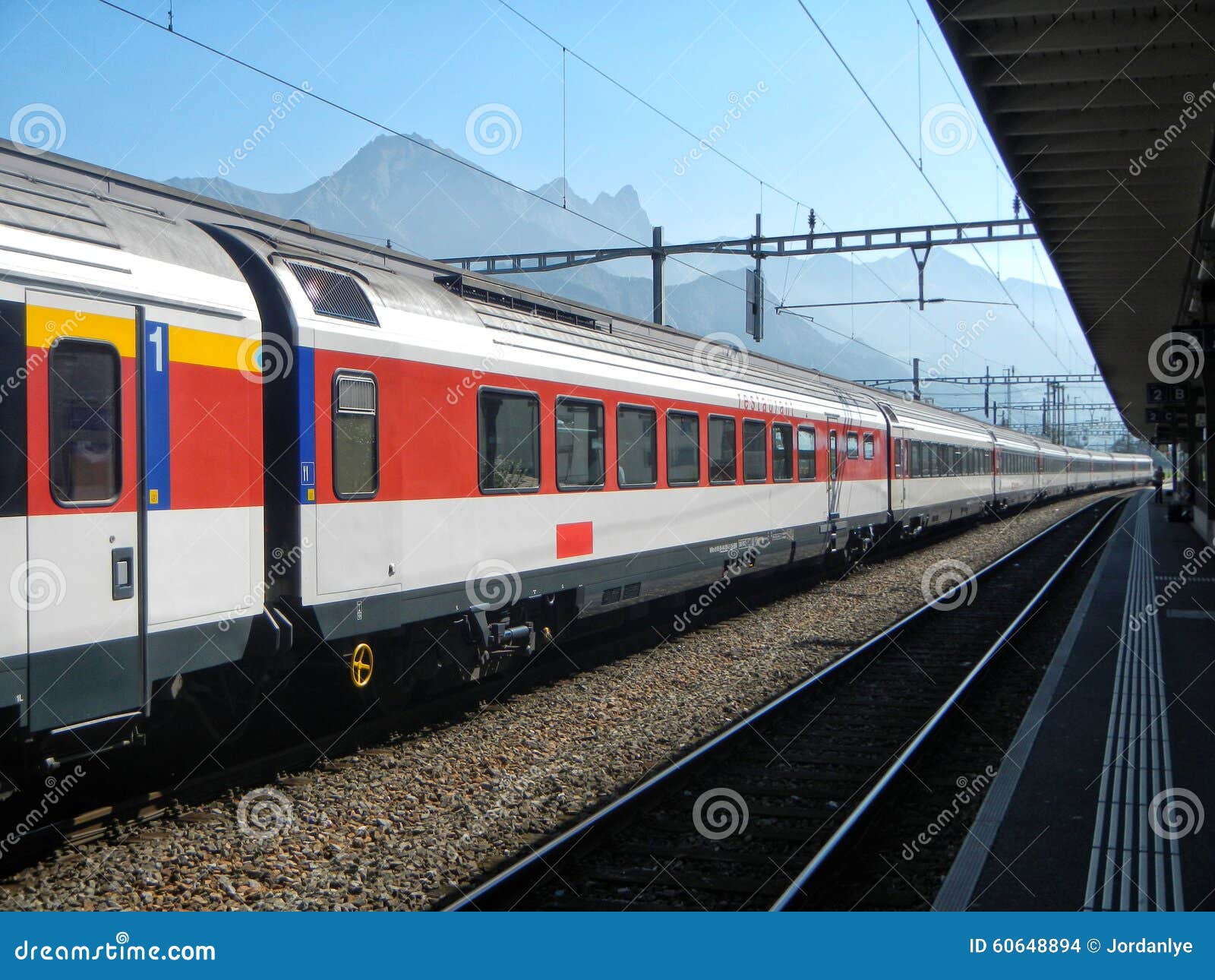 Famous Swiss train stock photo. Image of railroad, alpine - 60648894