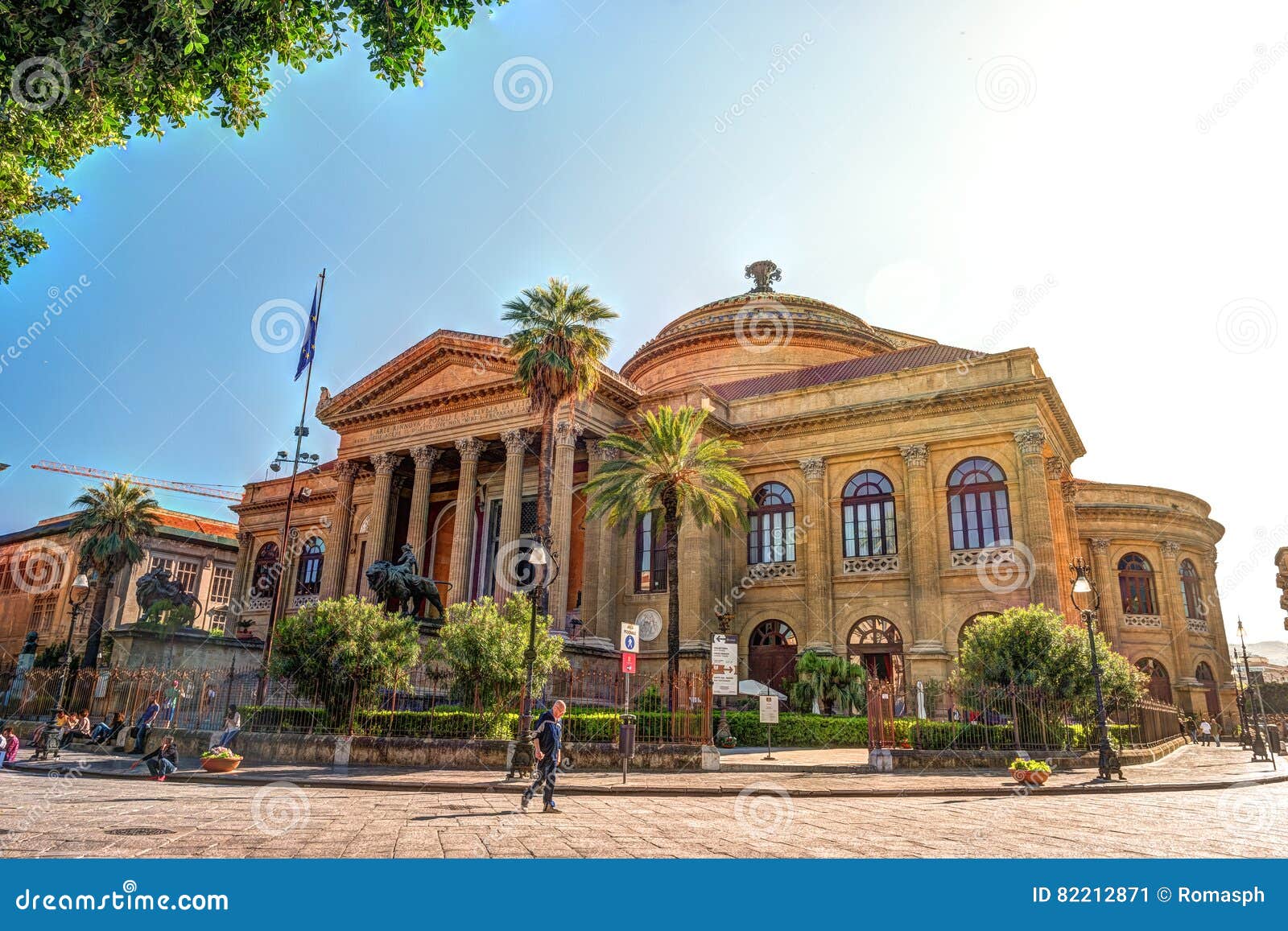 The Famous Teatro Massimo in Palermo Editorial Photo - Image of island ...