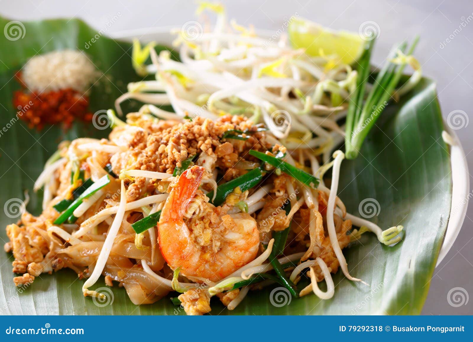 Famous Thai`s Dish Phad Thai. Stock Photo - Image of dinner, delicious ...