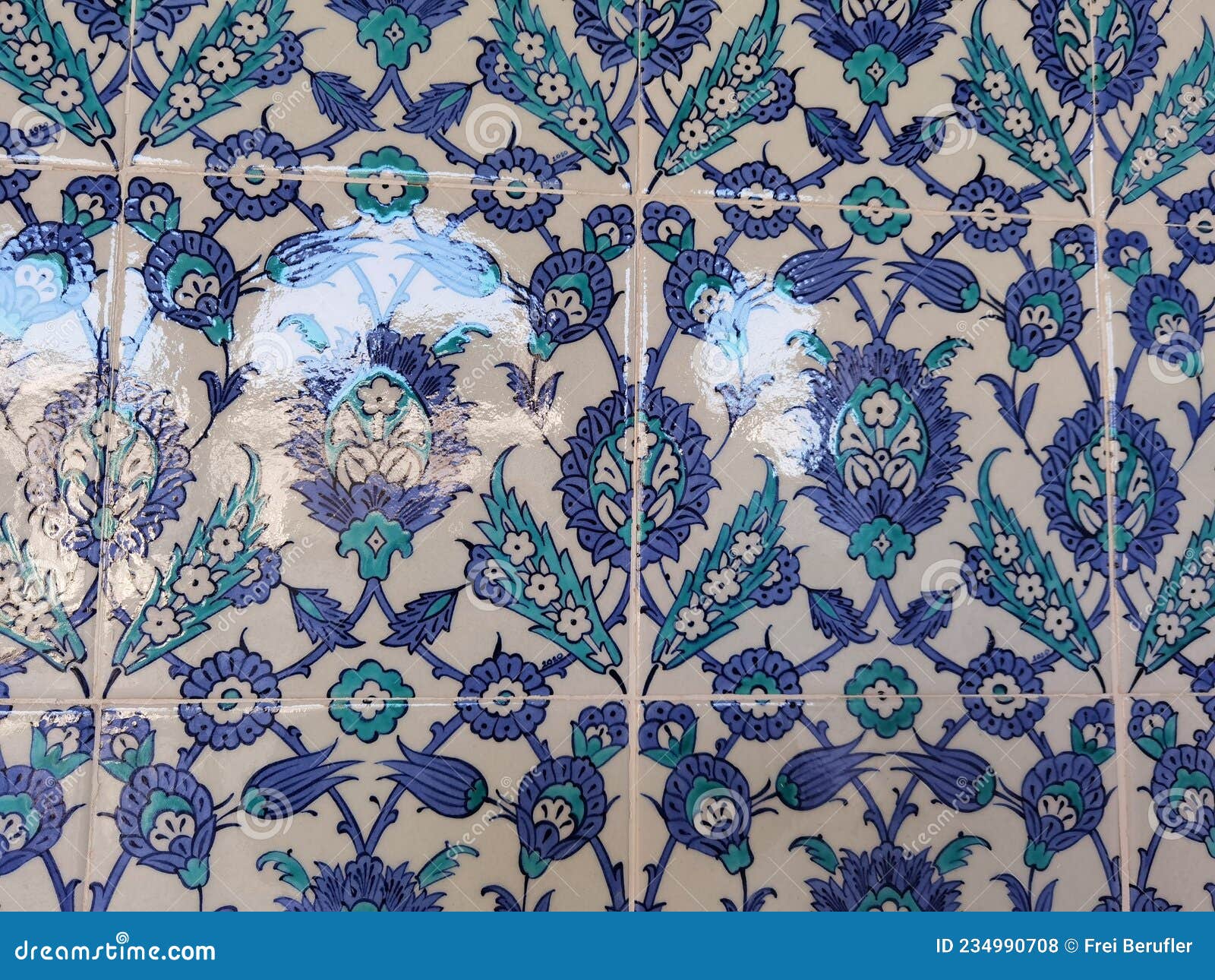Famous Tiles on Mosques in Istanbul from the 16th Century Stock Photo ...