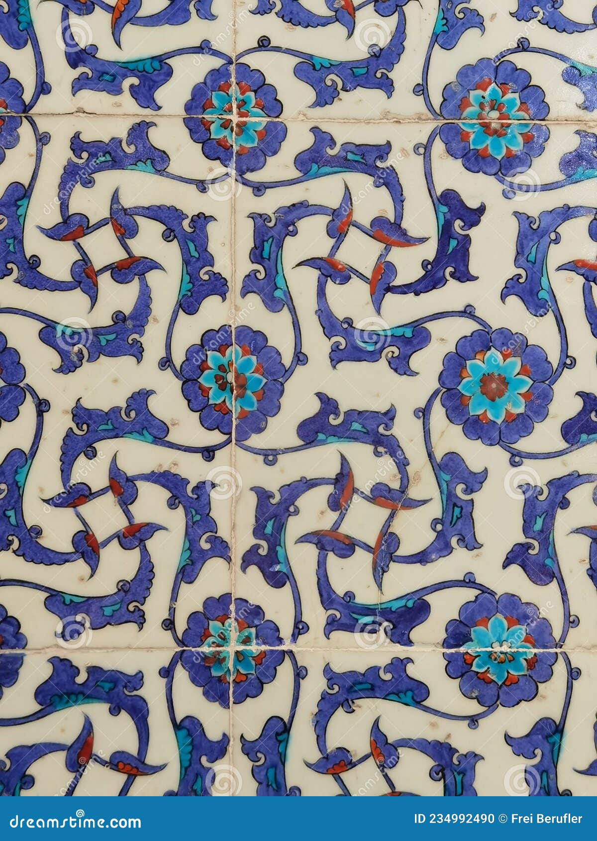 Famous Tiles on Mosques in Istanbul from the 16th Century Stock Photo ...
