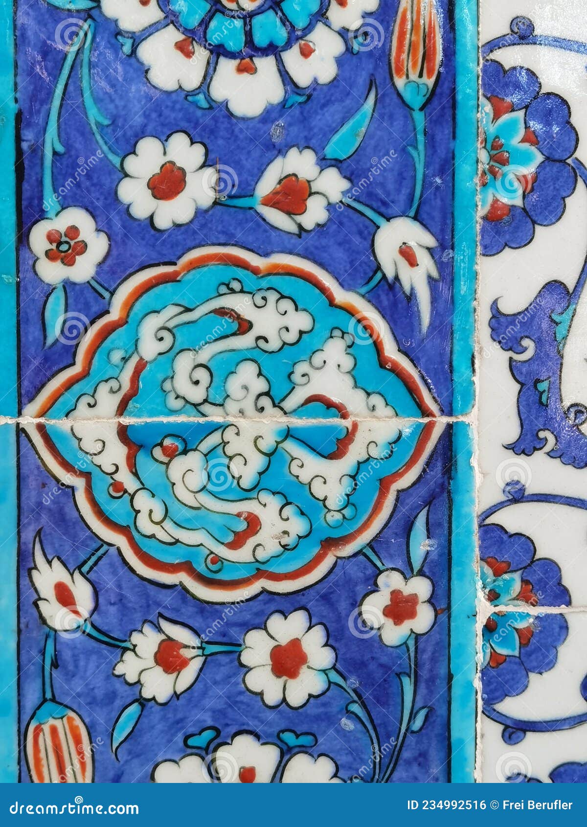 Famous Tiles on Mosques in Istanbul from the 16th Century Stock Photo ...