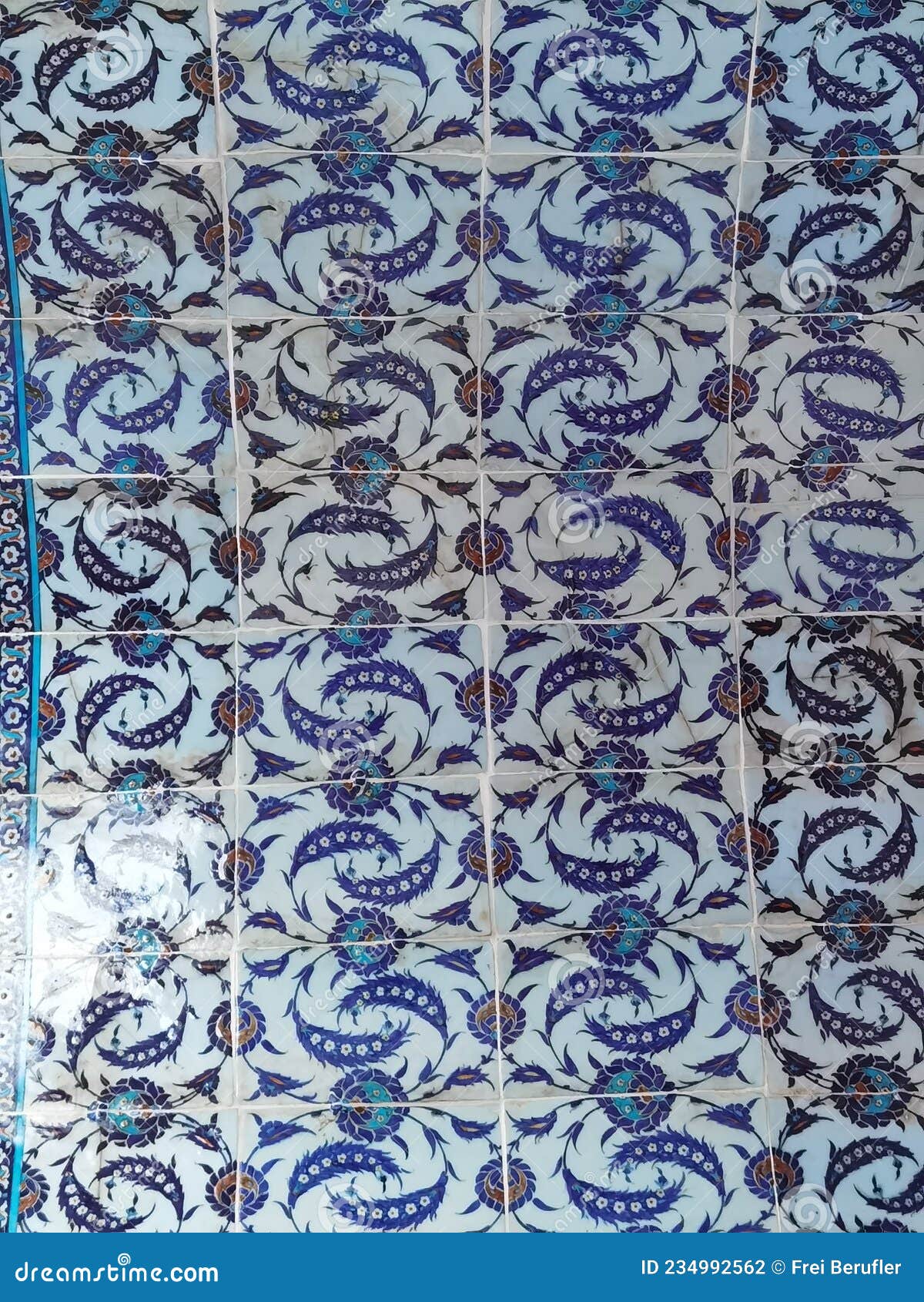 Famous Tiles on Mosques in Istanbul from the 16th Century Stock Photo ...