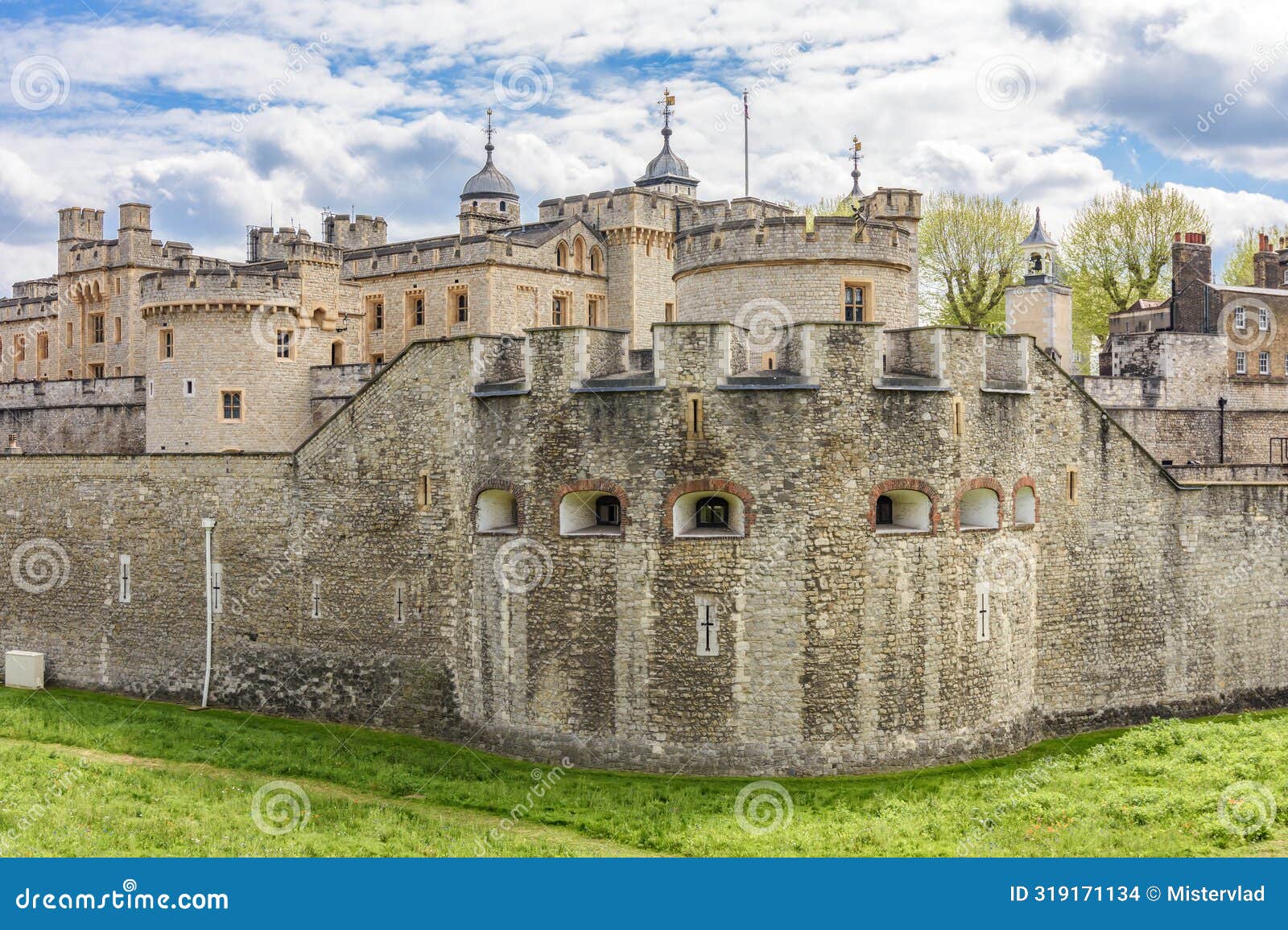 Famous Tower of London in Spring, UK Stock Photo - Image of english ...