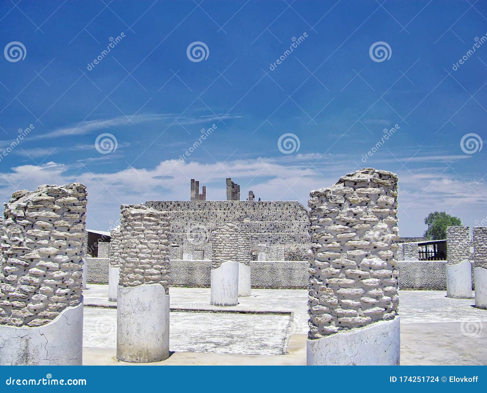 Famous Tula Pyramids and Statues Stock Photo - Image of ruins, landmark ...