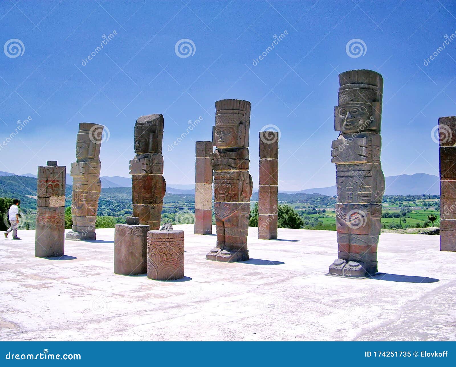 Famous Tula Pyramids and Statues Editorial Image - Image of destination ...