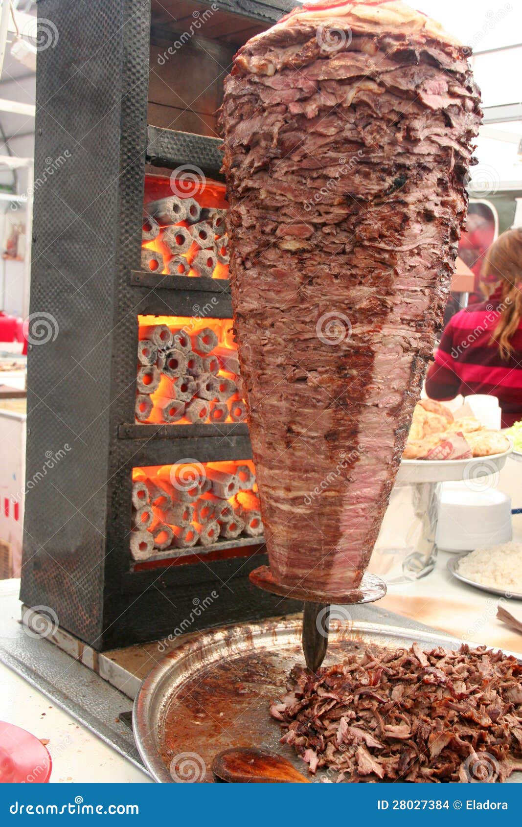 Famous Turkish Meal Kebab, on Grill Stock Photo - Image of kitchen ...