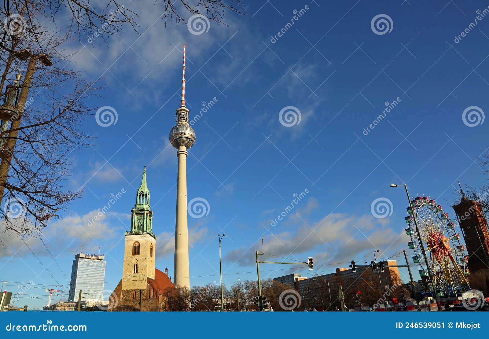 View at two towers stock image. Image of famous, landmark - 246539051