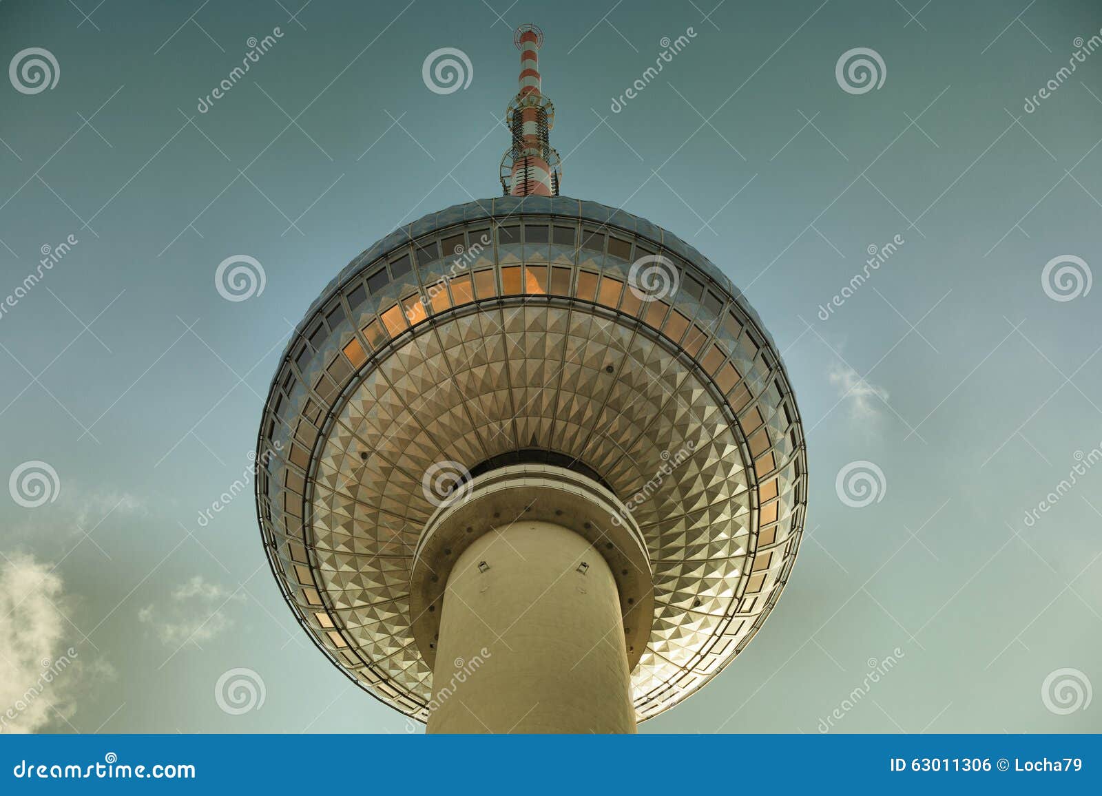 Famous TV Tower Located on the Alexanderplatz in Berlin Editorial Photo ...