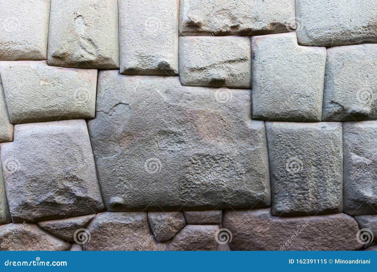 The Famous Twelve-sided Inca Stone Wall on Streets of Cusco, Peru Stock ...