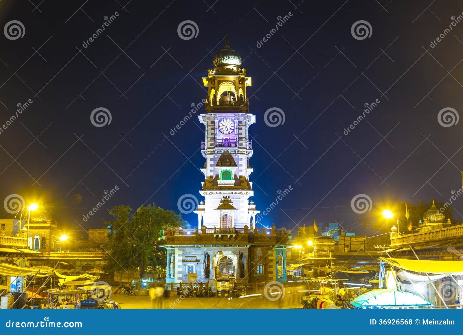 Famous Victorian Clock Tower Editorial Stock Photo - Image of history ...