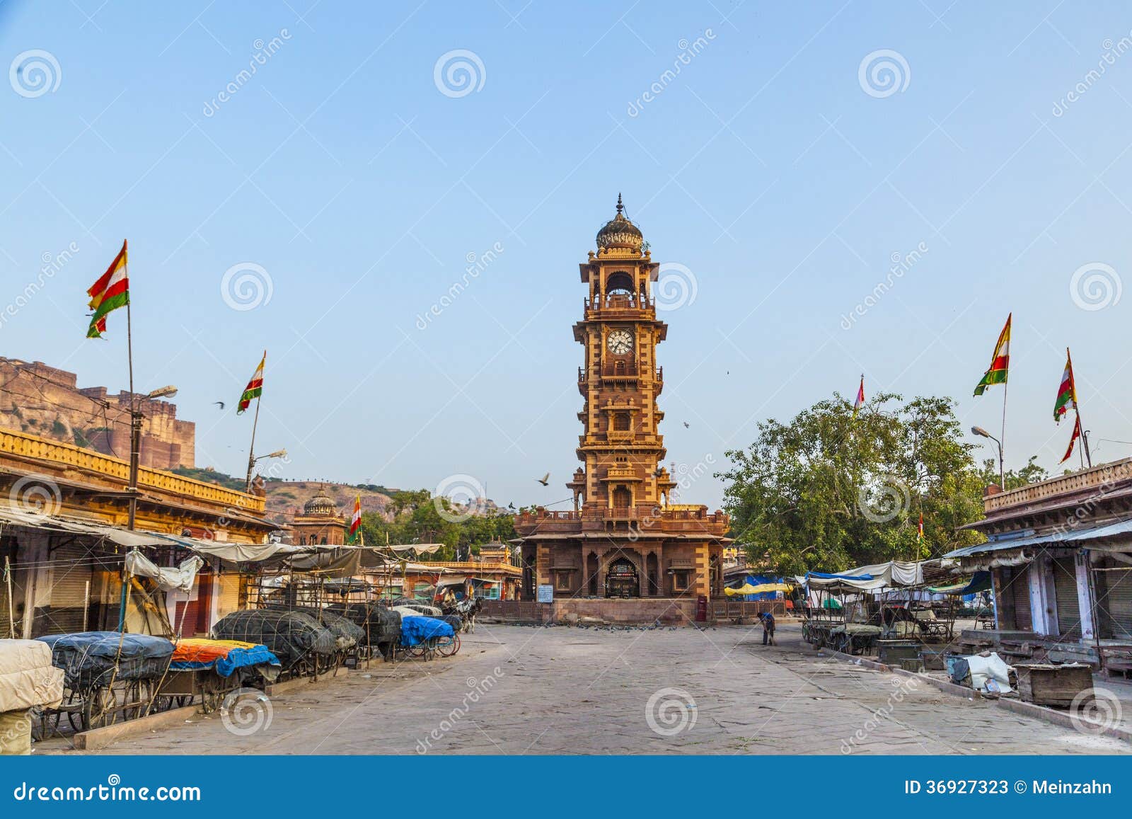 Famous Victorian Clock Tower Editorial Stock Photo - Image of tourist ...