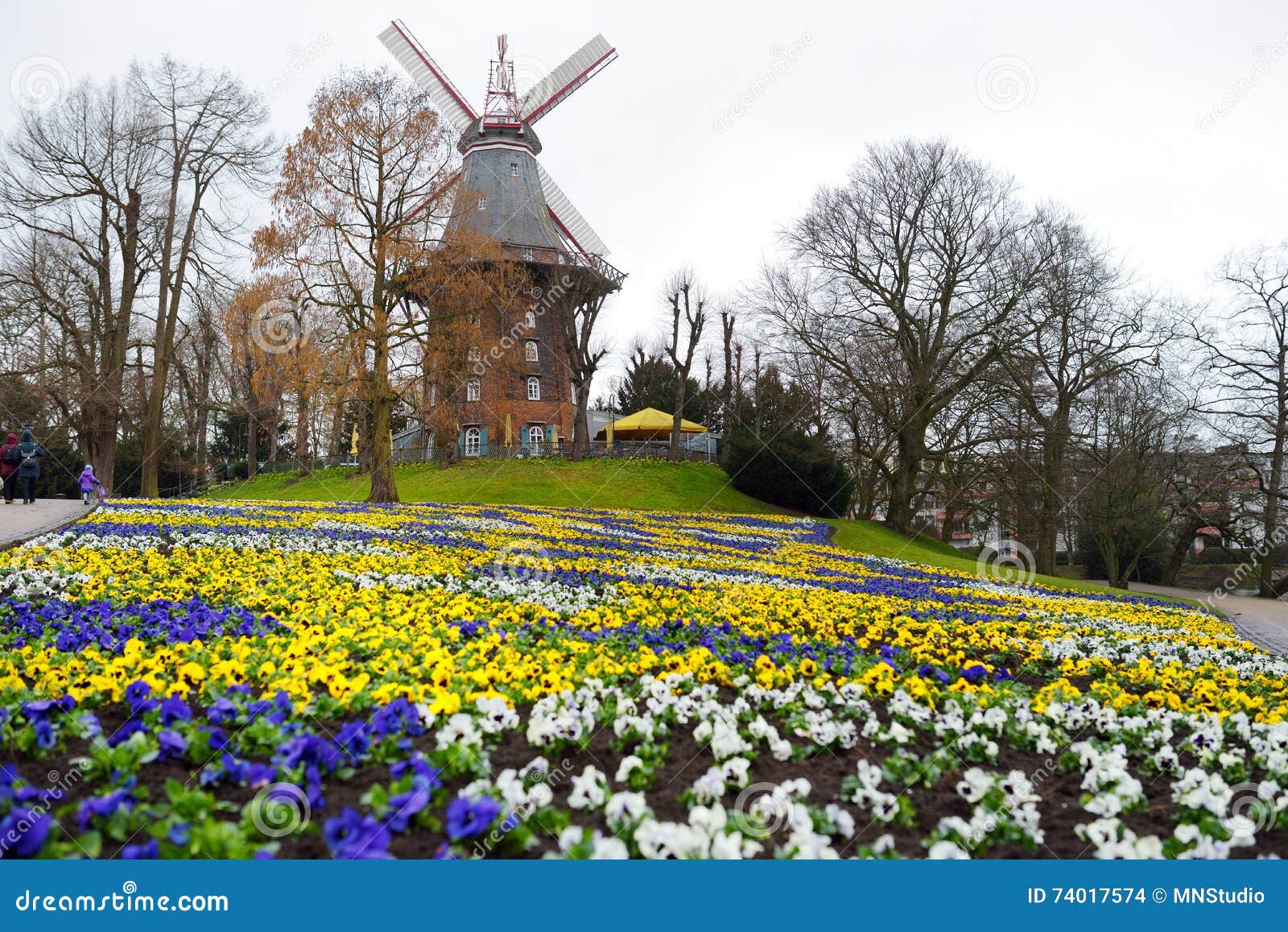 Famous am Wall Windmill, an Important and Iconic Building in Bremen ...