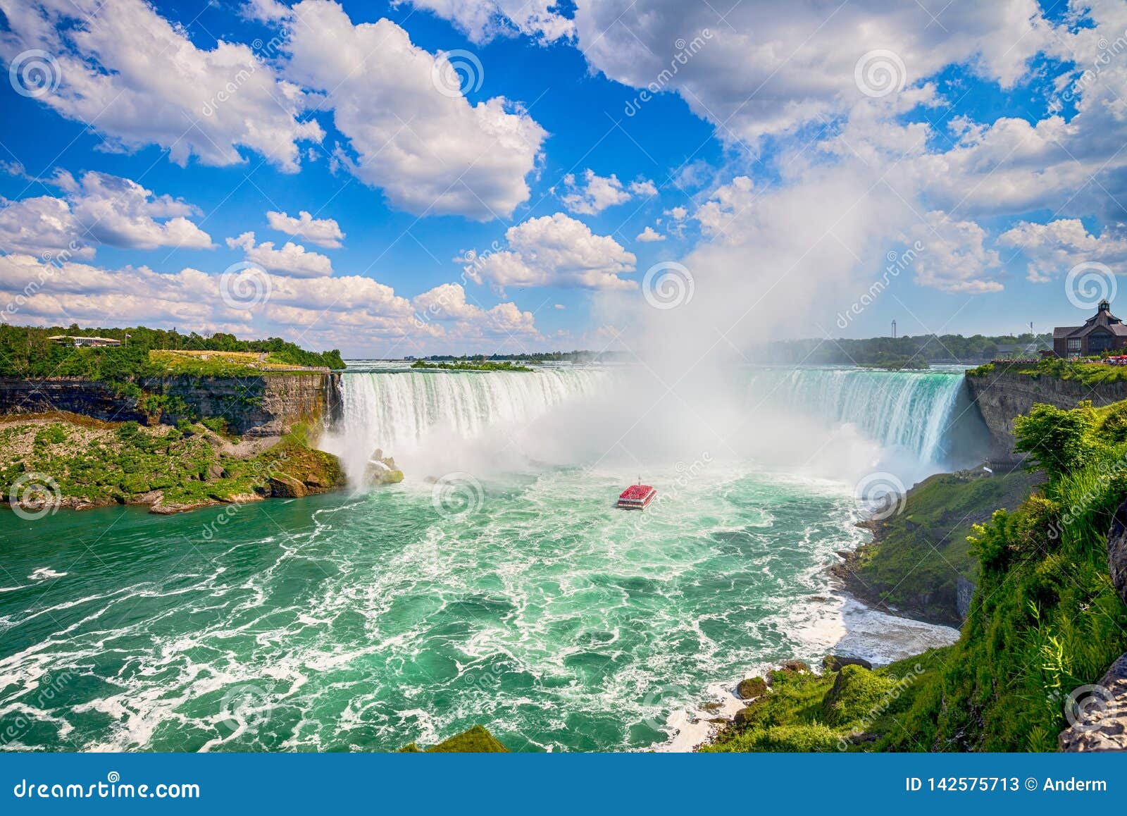 Famous Waterfall, Niagara Falls in Canada, Ontario Editorial Stock ...