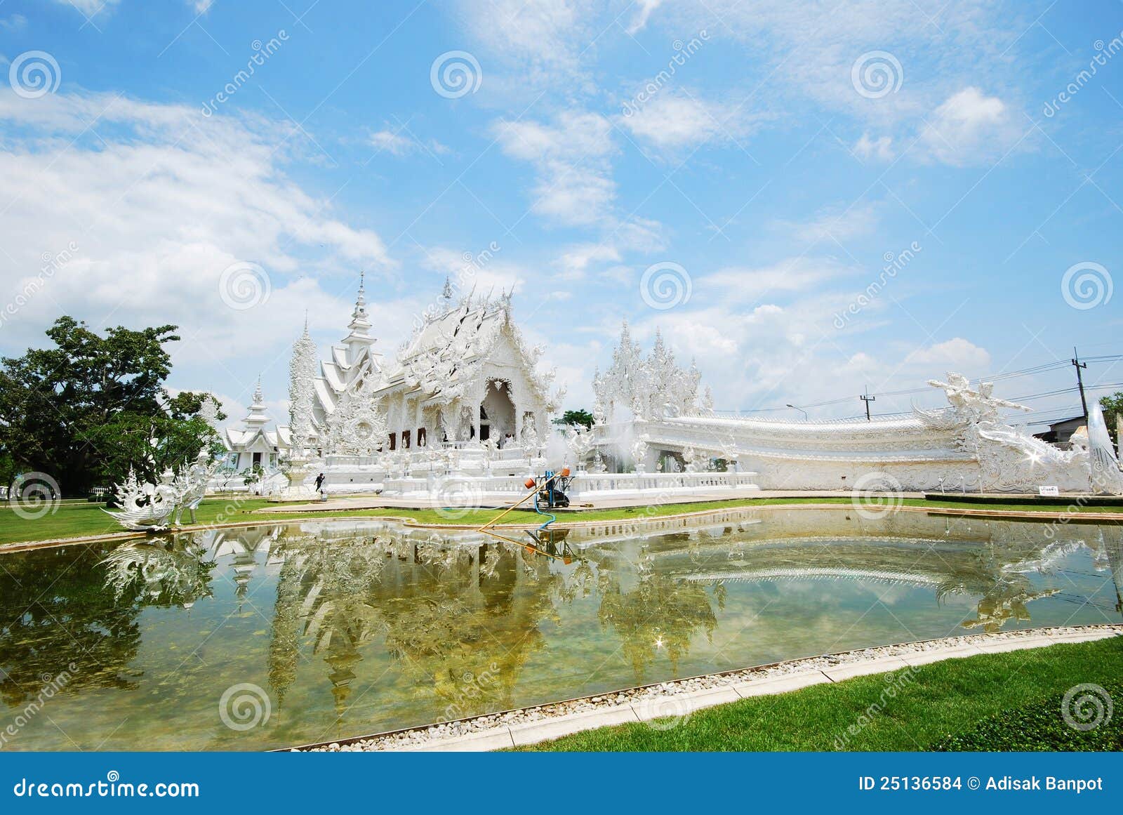Famous white temple stock photo. Image of oriental, mold - 25136584
