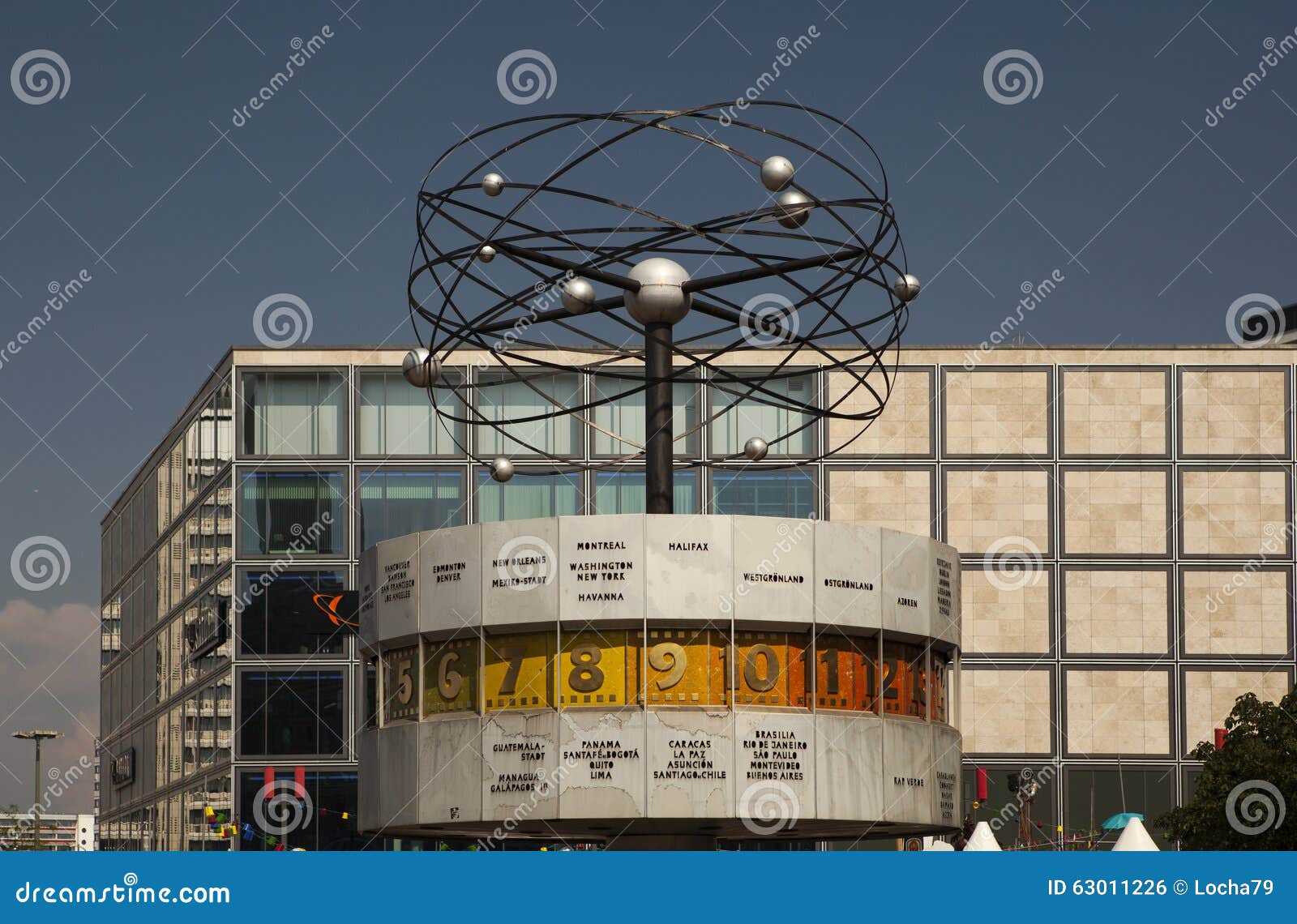 Famous World Clock Located in Alexanderplatz in Berlin Editorial Photo ...