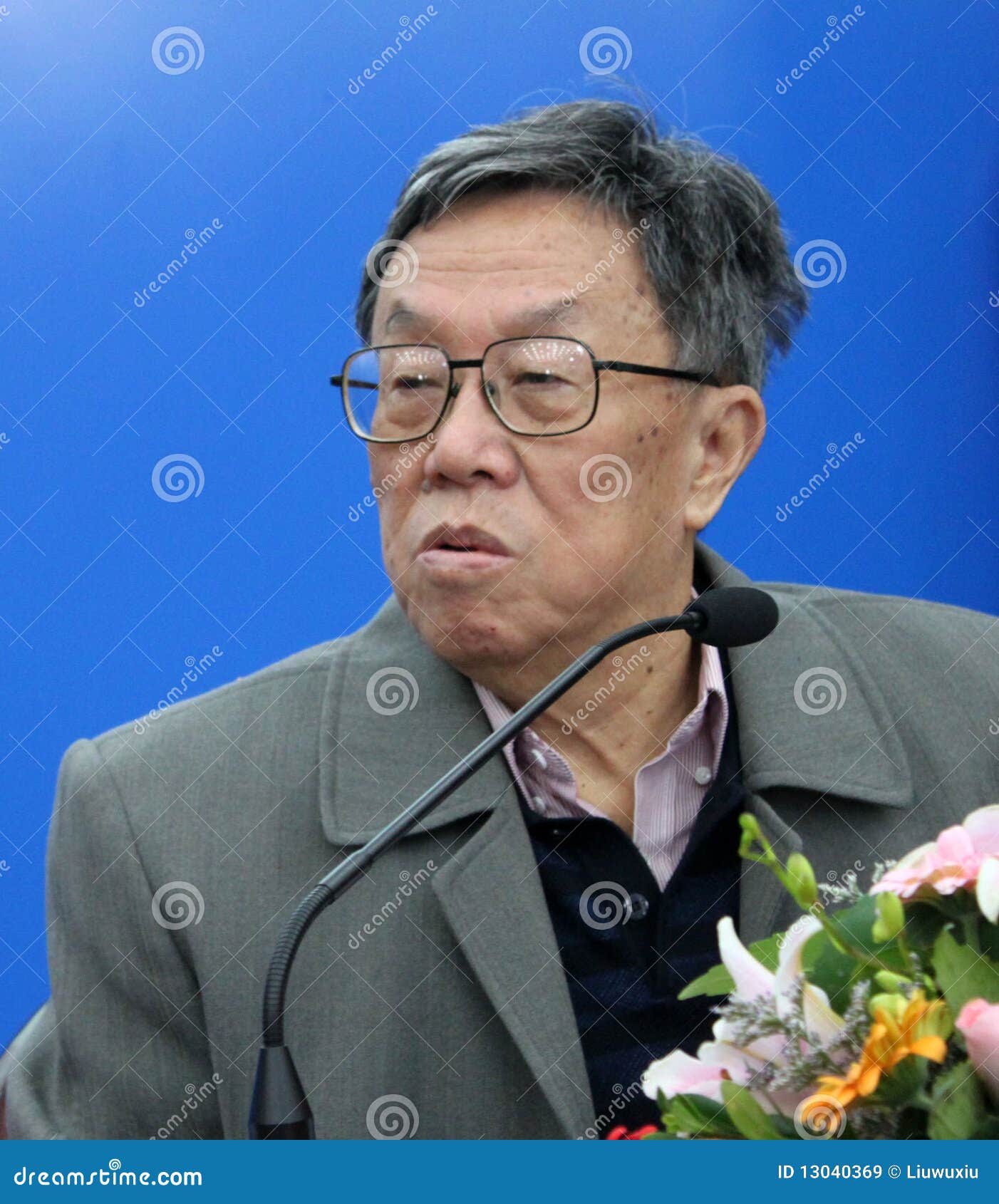 Famous writer Wang Meng editorial stock image. Image of report - 13040369