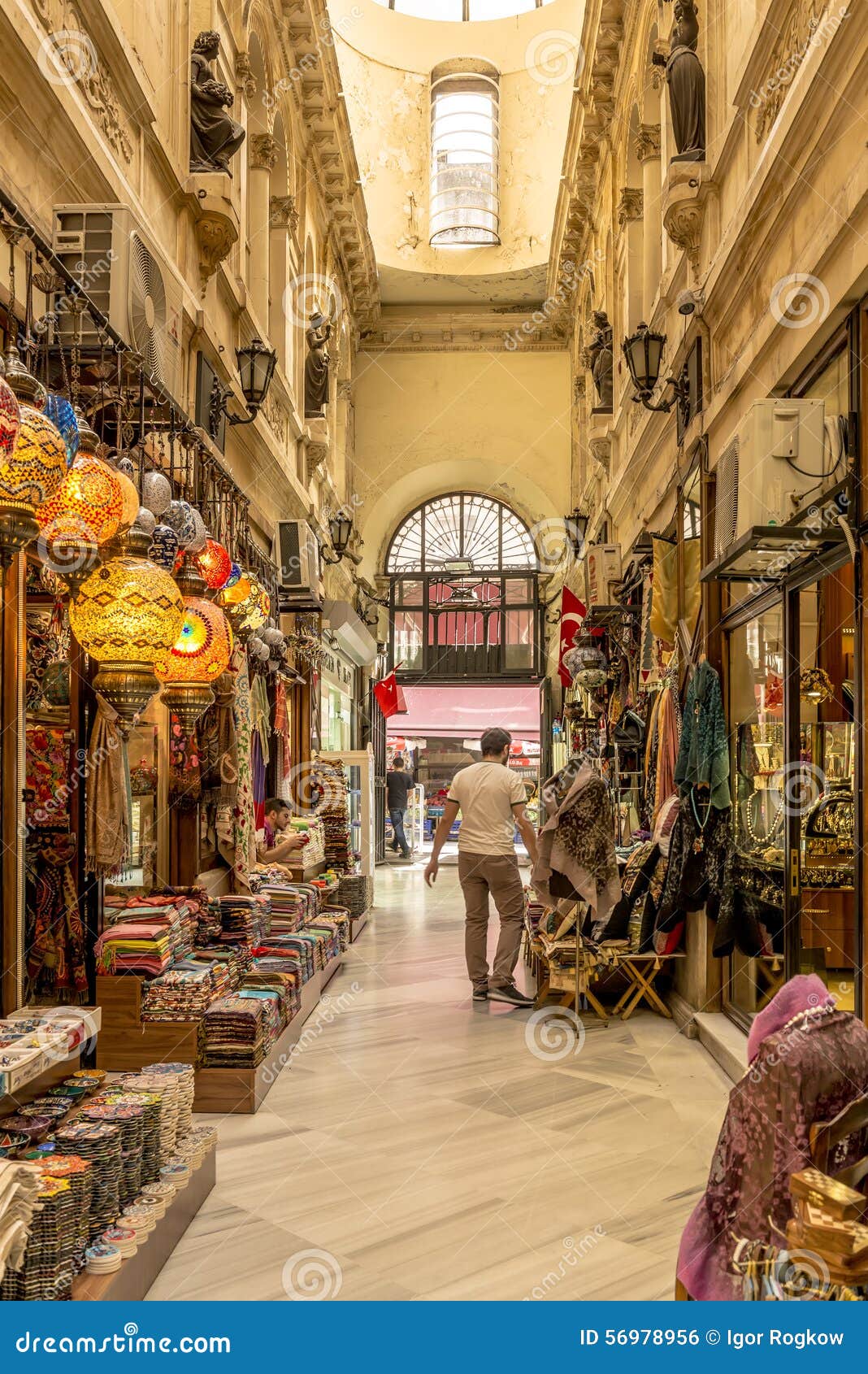 The Famouscovered Market in Istanbul, Editorial Photo - Image of island ...