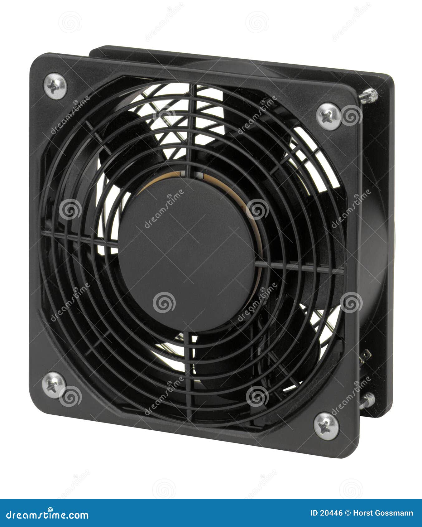 Fan stock photo. Image of silent, equipment, computer, black - 20446