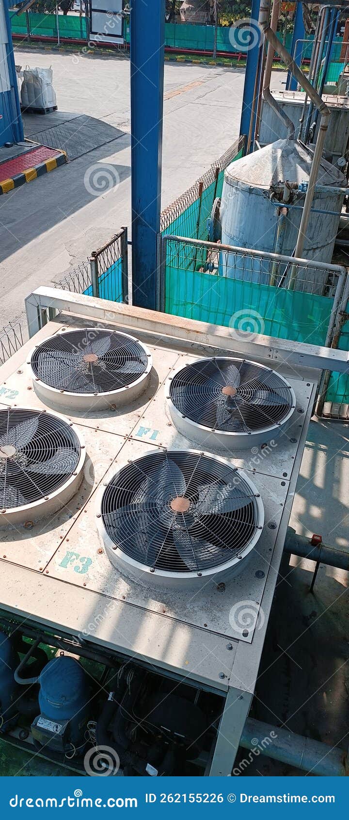 Fan AHU Chiller Shutdown Under Repair Stock Photo - Image of repai ...