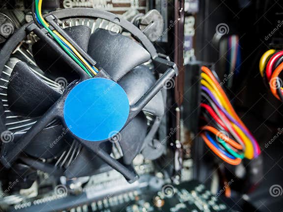 Fan blades of computer stock image. Image of cooling - 99808945