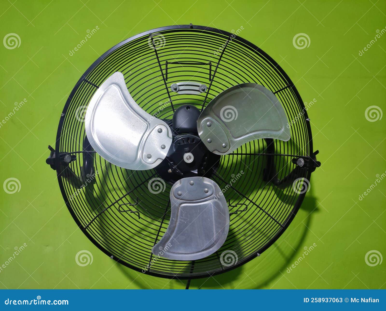 Fan with 3 blades stock image. Image of strong, circle - 258937063