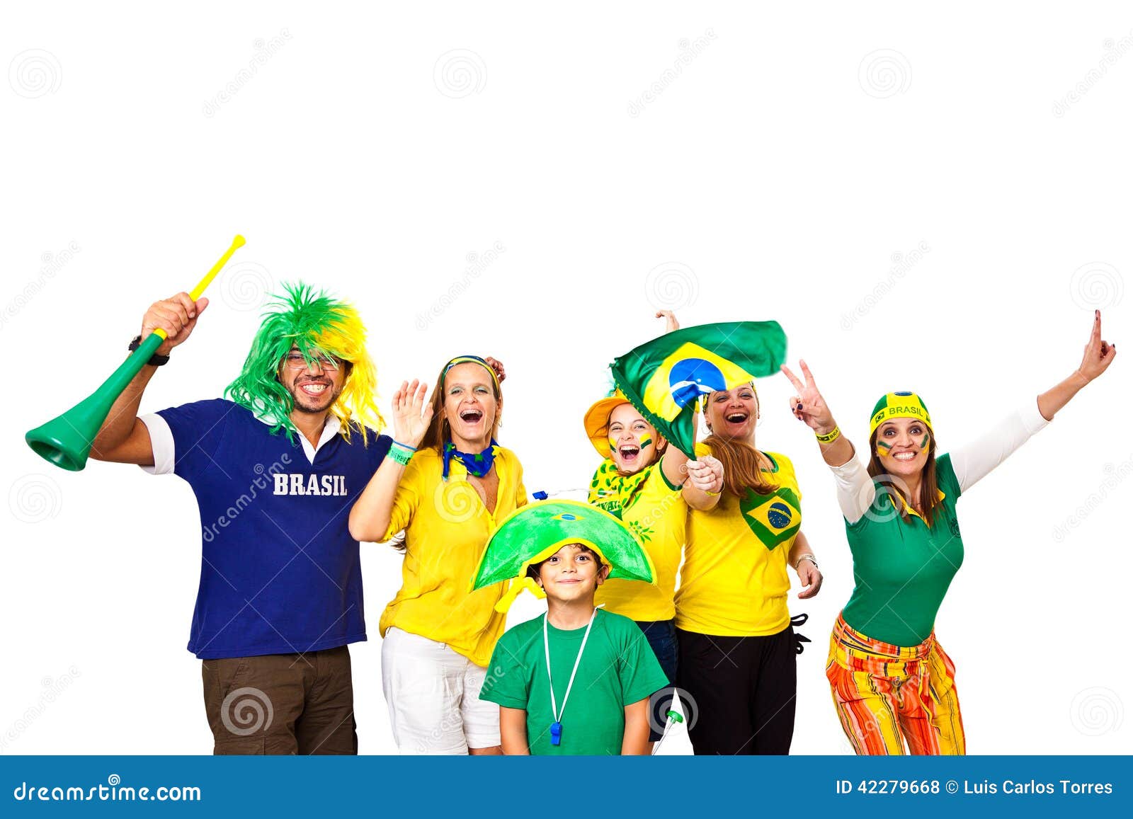 Fan Brasiliani Che Celebrano Fotografia Stock - Immagine di brasiliano ...