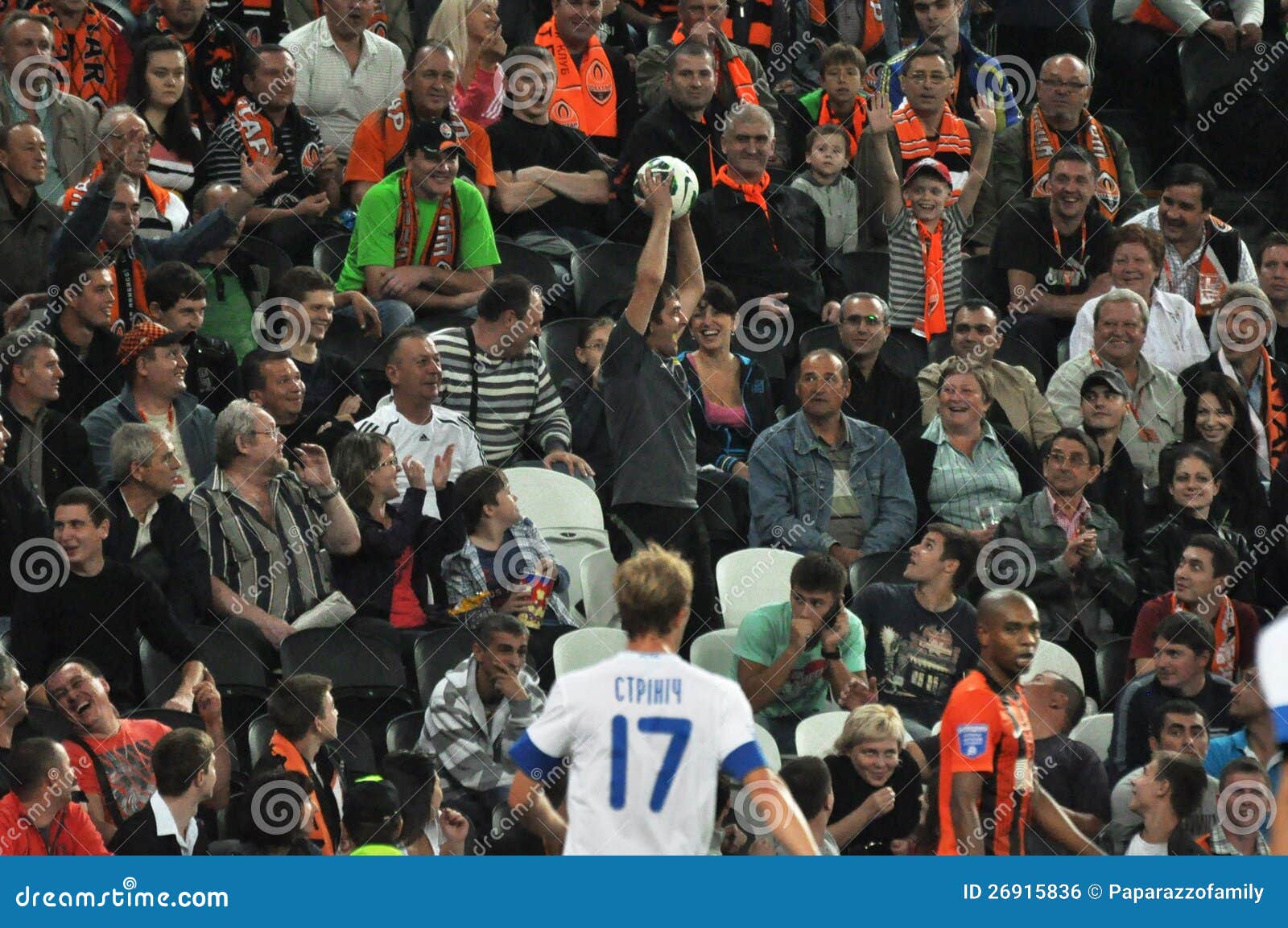 Fan caught the ball editorial photo. Image of event, dnipropetrovsk ...
