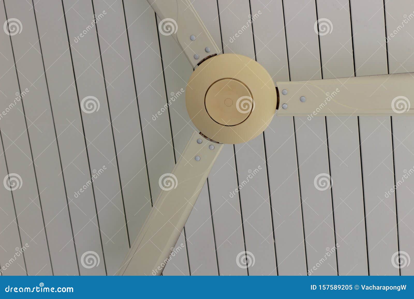 Fan on ceiling bottom view stock image. Image of icon - 157589205