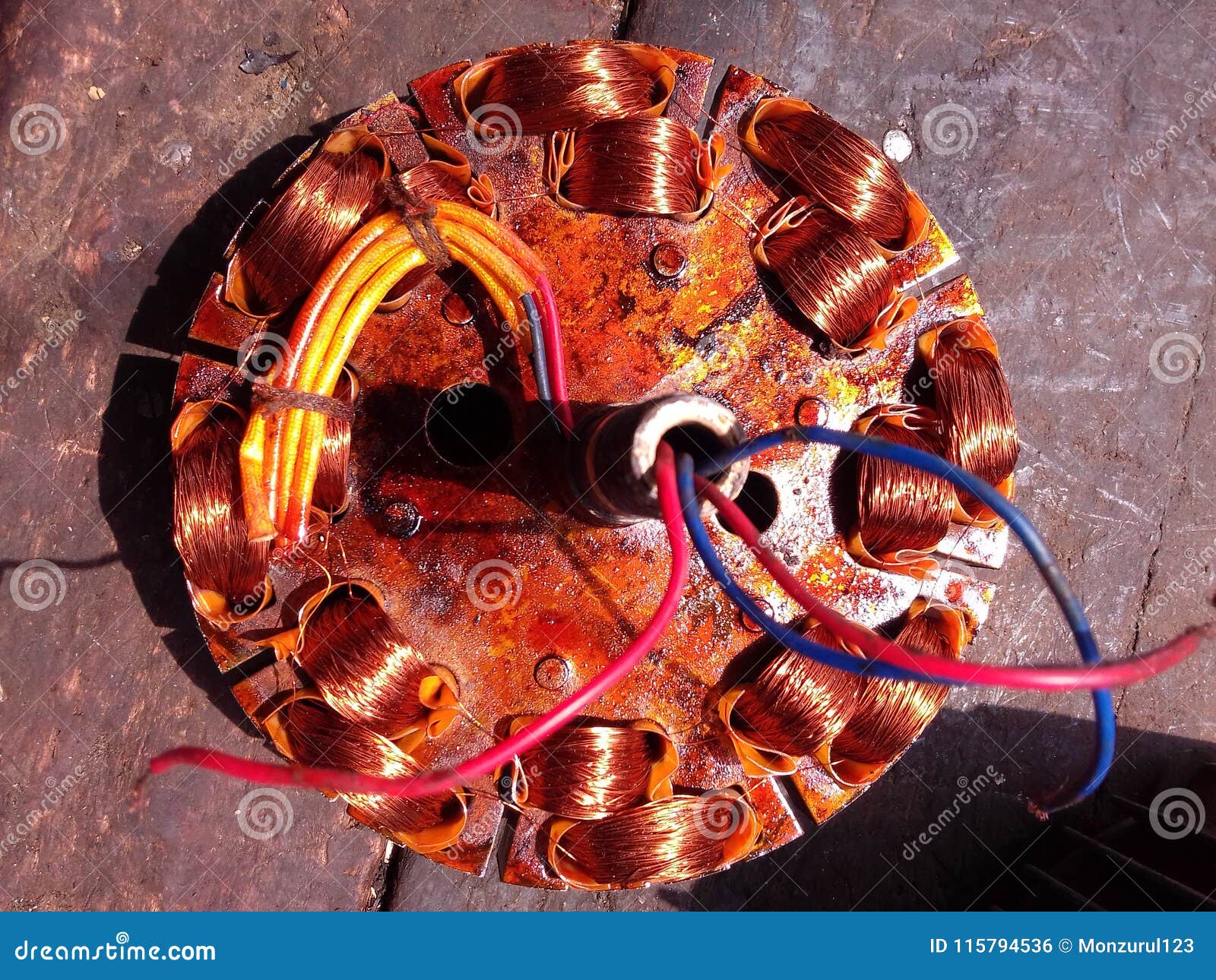 Fan coil stock photo. Image of cable, yellow, system - 115794536