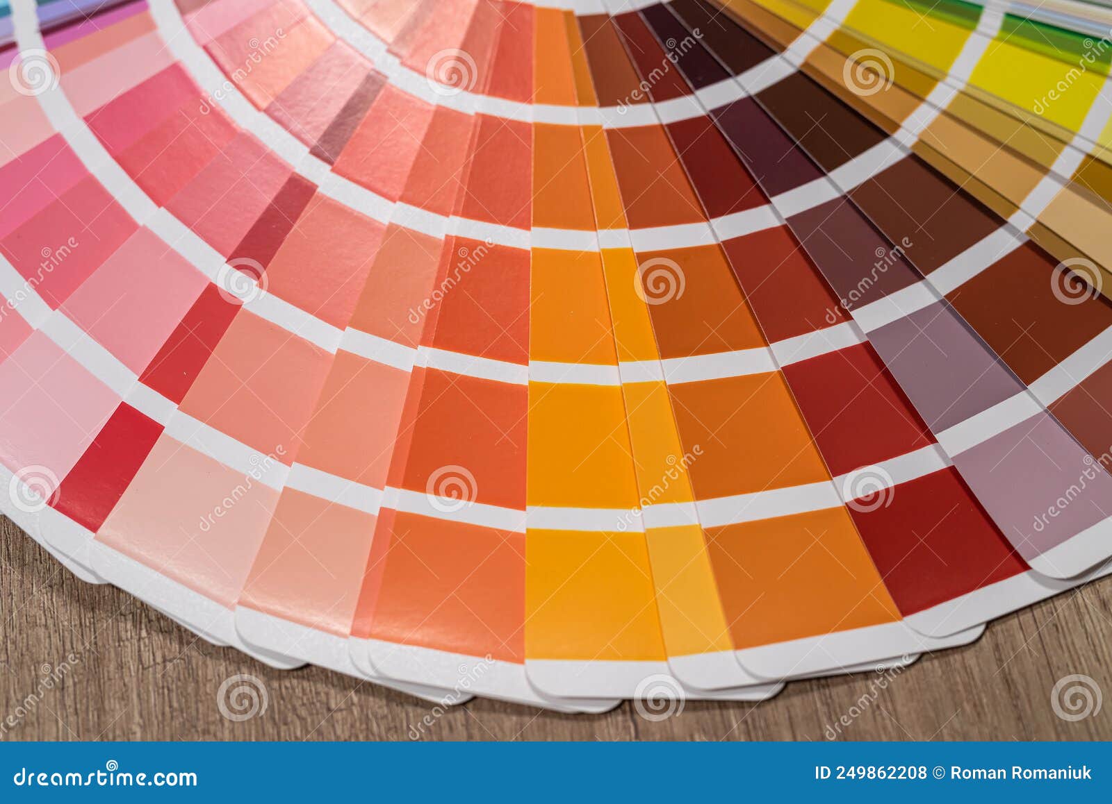 Catalog of Rainbow Color Samples for Design. Stock Photo - Image of ...