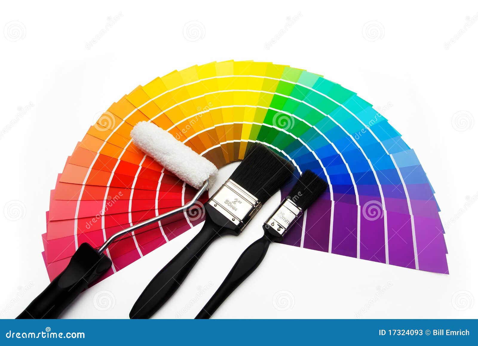 A Fan of Colour Swatch Samples Stock Image - Image of process, blue ...