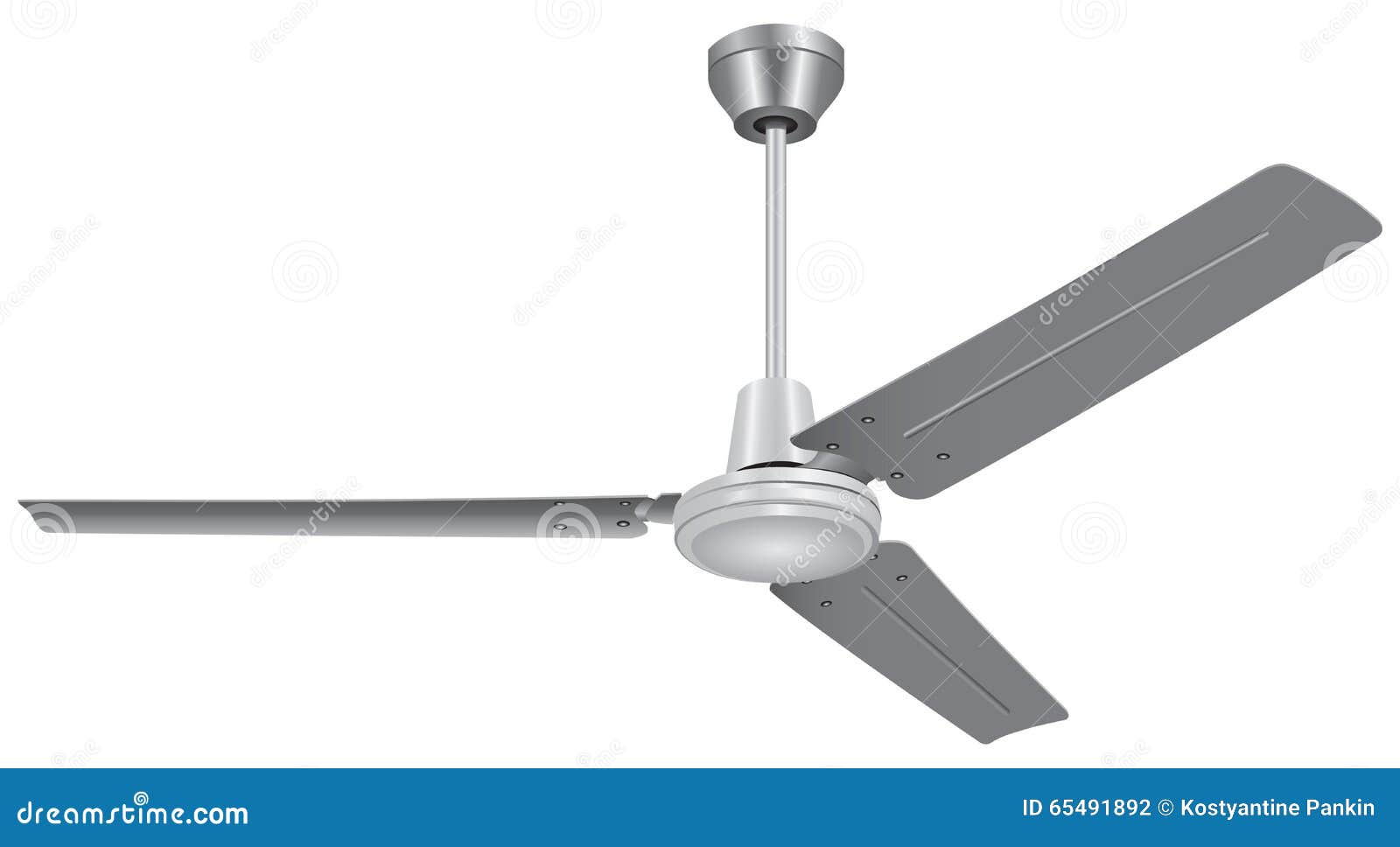 Fan De Plafond De Trois-lame Illustration de Vecteur - Illustration du ...