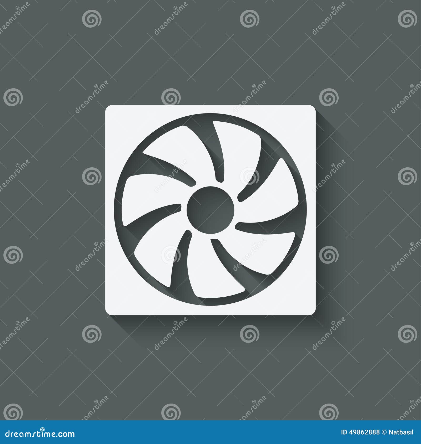 Fan design symbol stock vector. Illustration of power - 49862888
