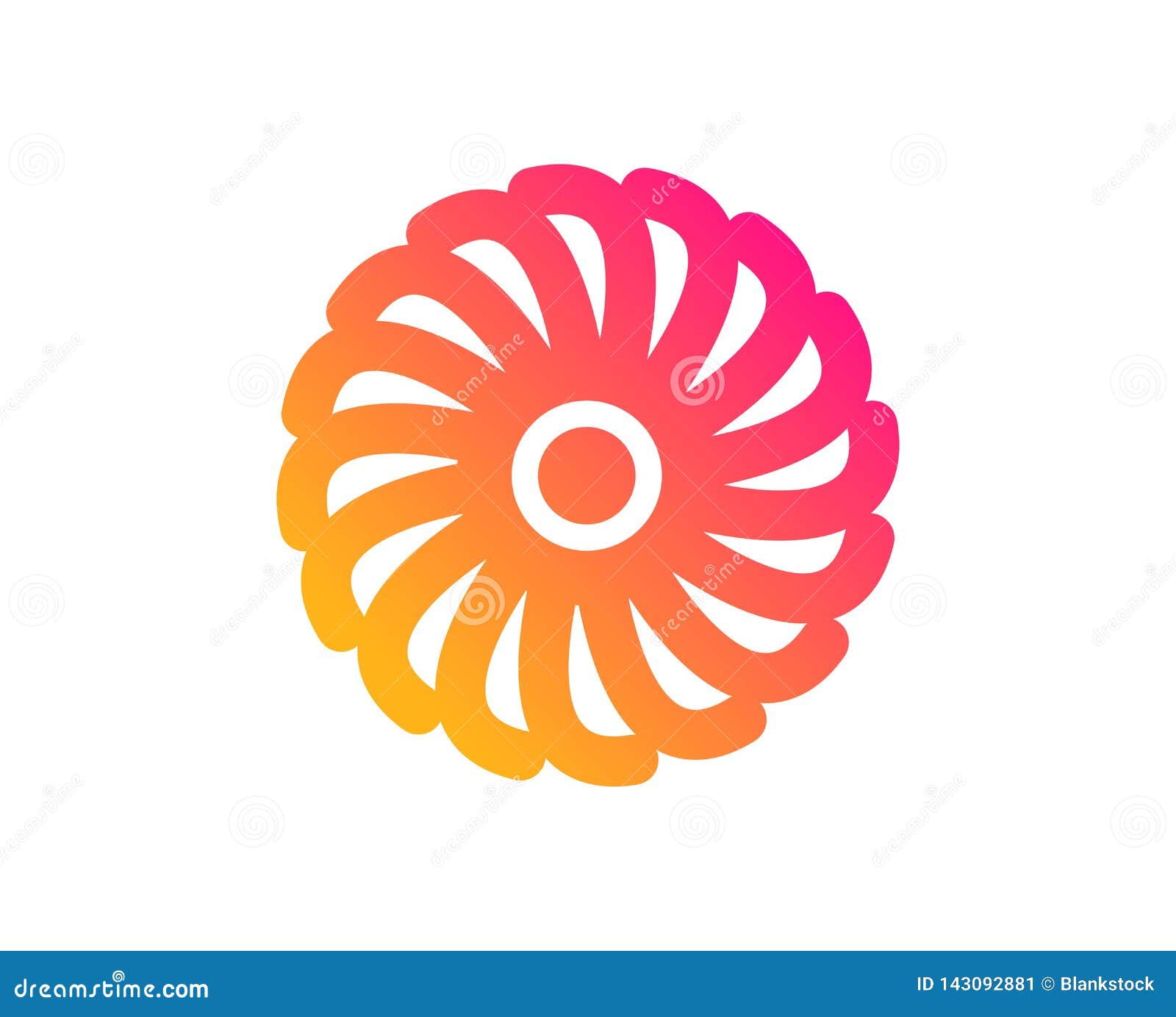 Fan Engine Icon. Jet Turbine Sign. Vector Stock Vector - Illustration ...