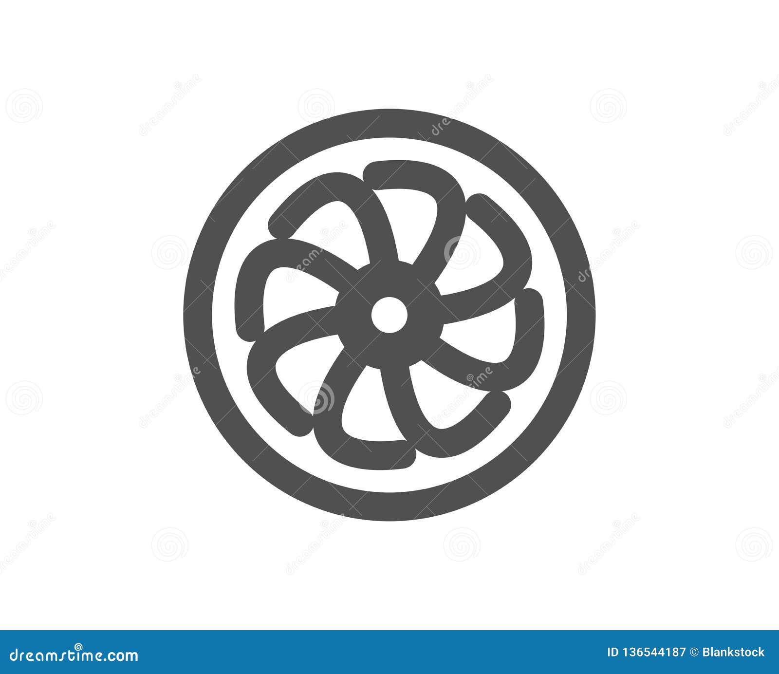 Fan Engine Icon. Jet Turbine Sign. Vector Stock Vector - Illustration ...