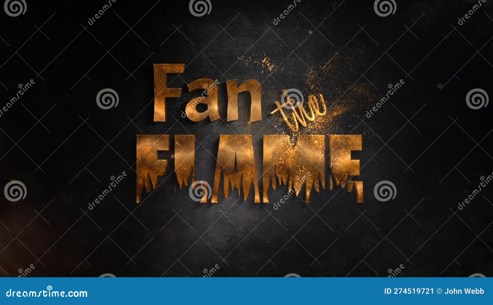 Fan the Flame Text Message Background Stock Image - Image of book ...