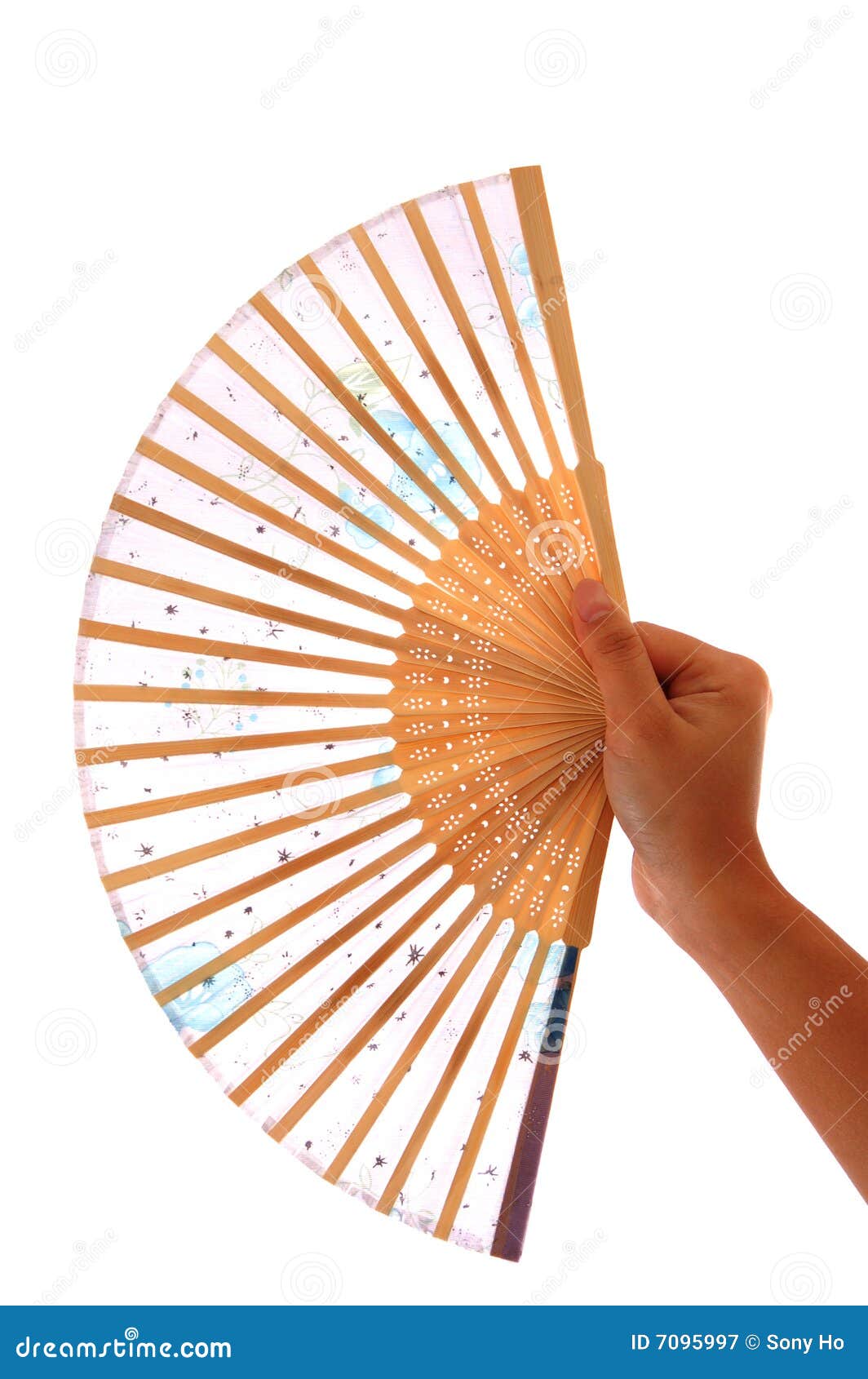 Fan in hand stock image. Image of cloth, design, fancy - 7095997