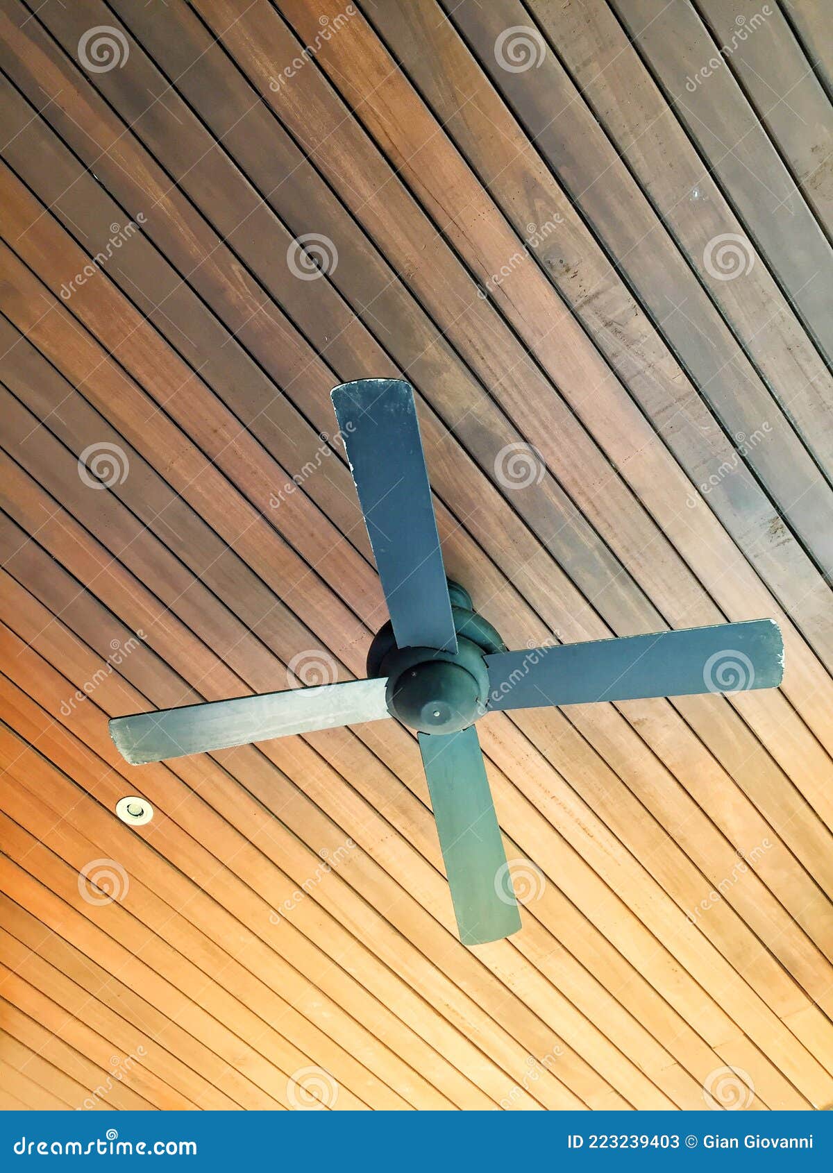 Ceiling Fan stock image. Image of wooden, wood, hanging - 223239403