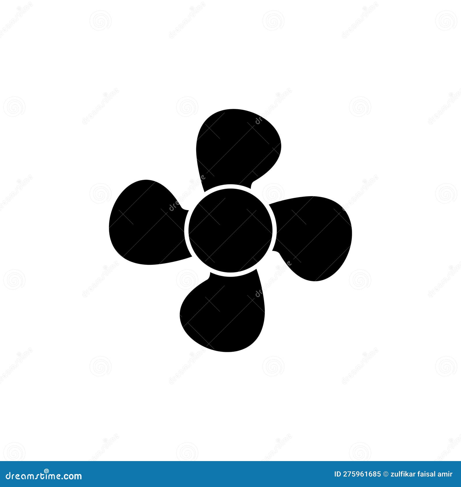 Fan Icon. Blower Icon. Propeller. Ceiling Stock Vector - Illustration ...