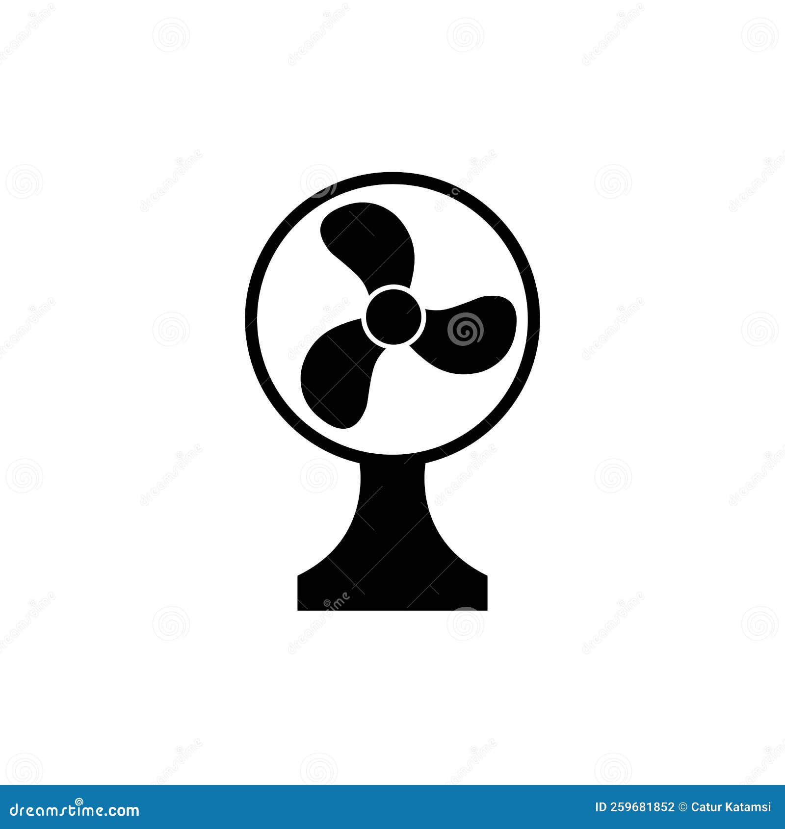 Fan icon logo vector stock illustration. Illustration of cooler - 259681852