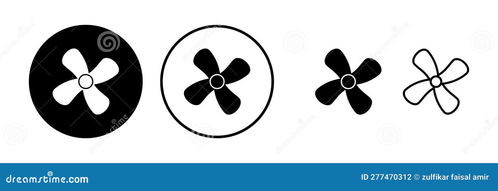 Fan Icon . Blower Icon. Propeller. Ceiling Stock Vector - Illustration ...