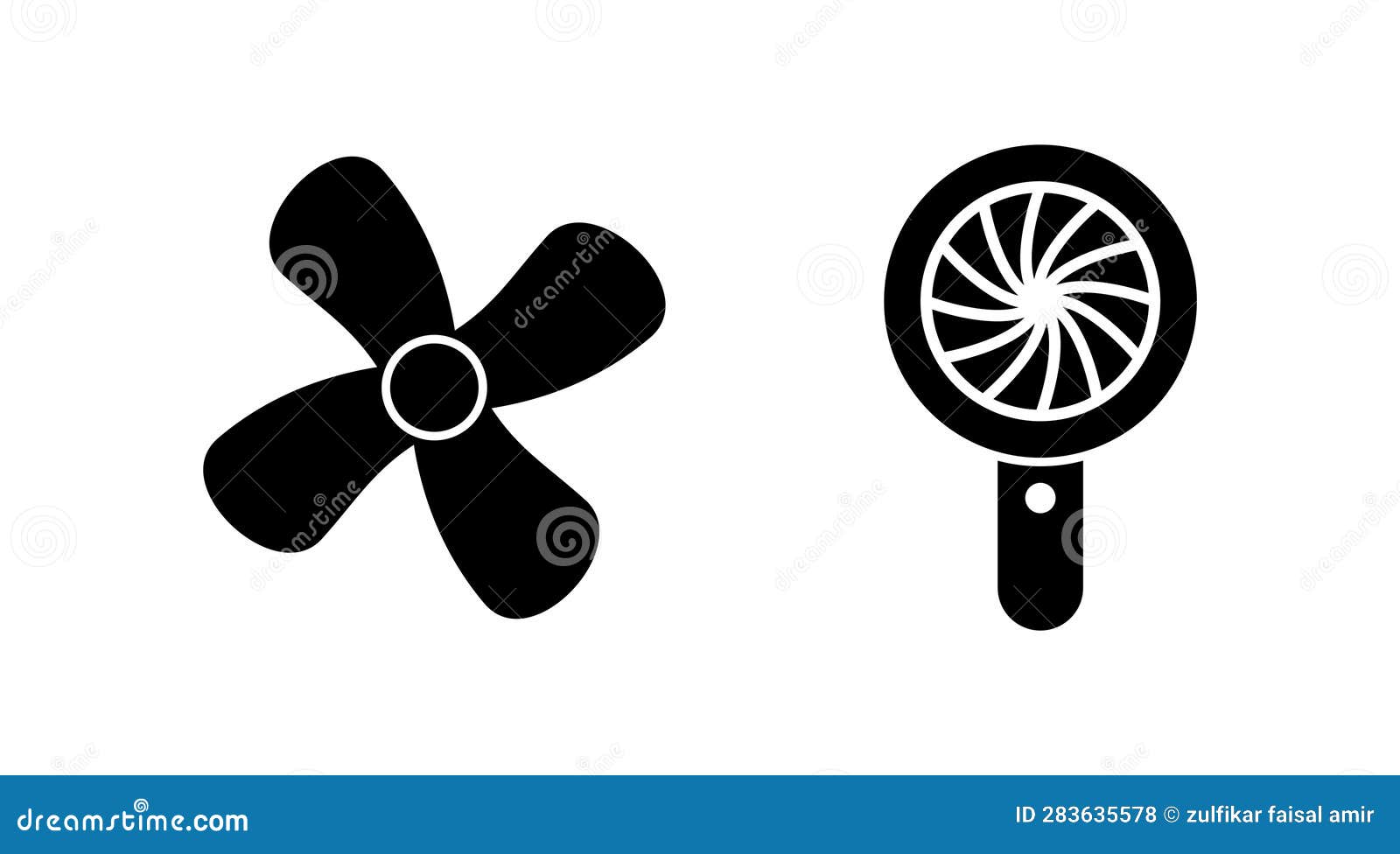 Fan Icon . Blower Icon. Propeller. Ceiling Stock Vector - Illustration ...