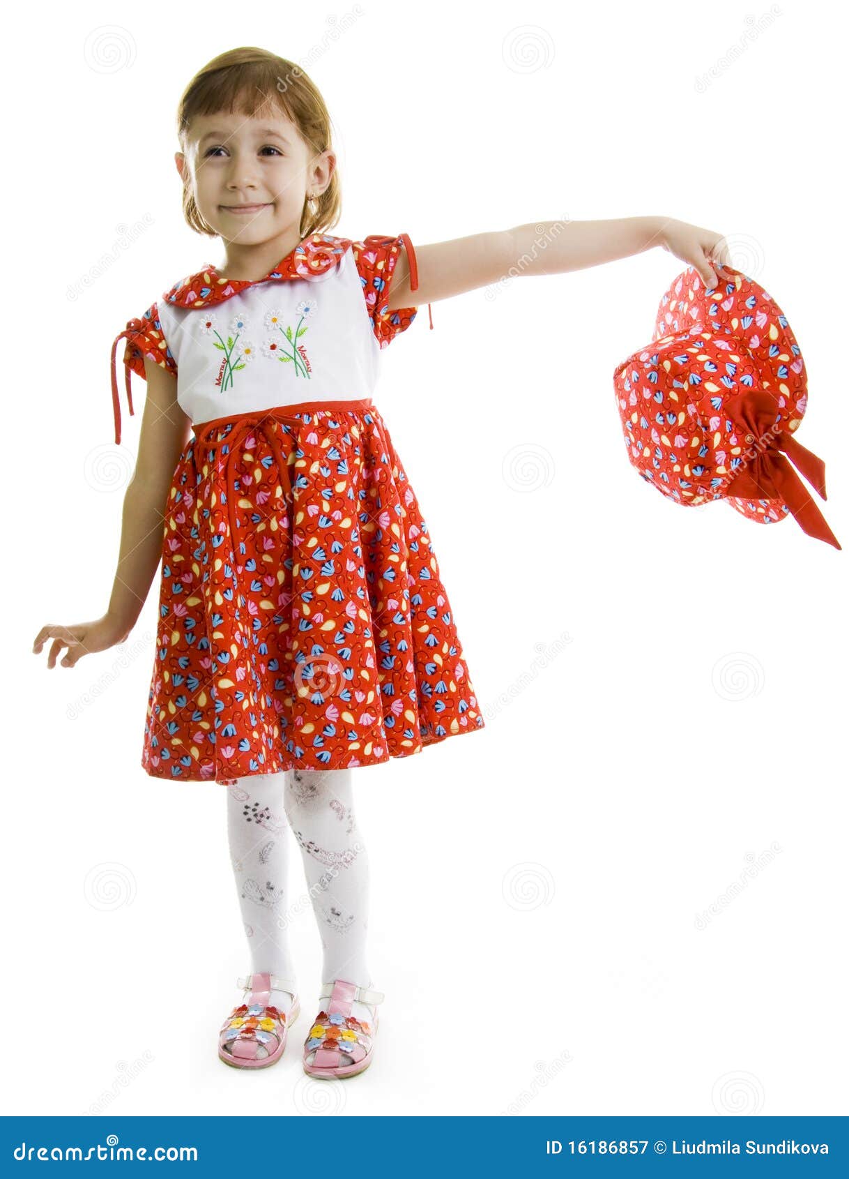Fan little girl smiling. stock image. Image of portrait - 16186857
