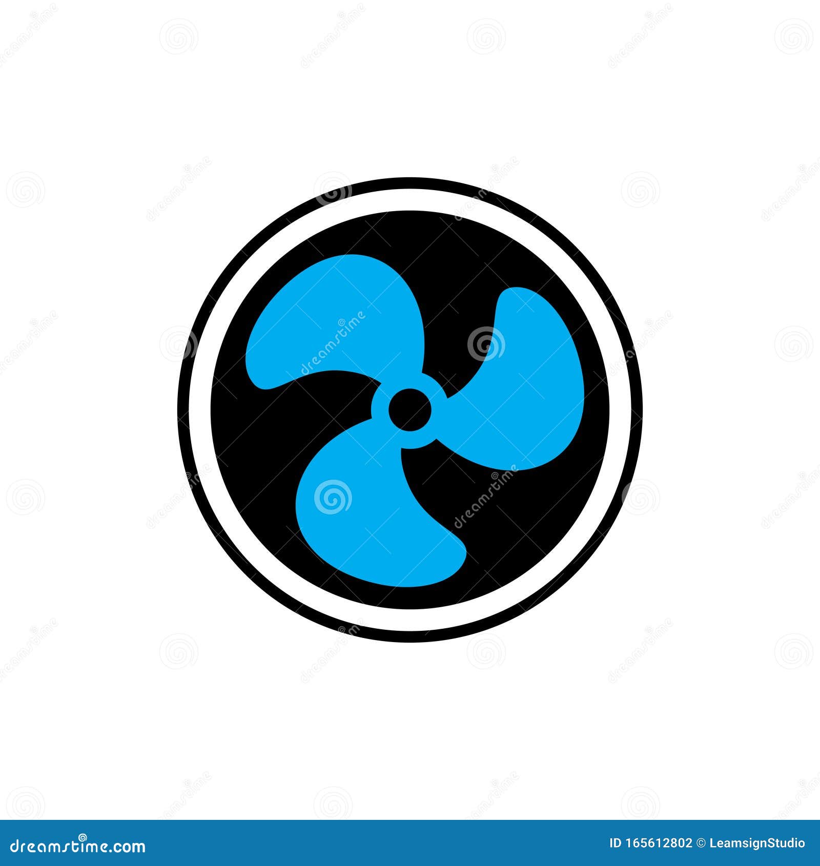 Fan Logo vector stock vector. Illustration of flow, graphic - 165612802