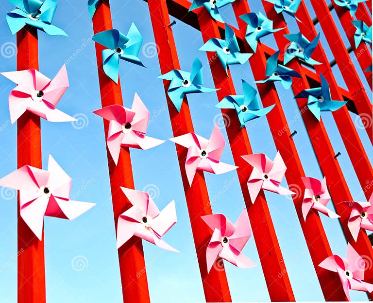 Fan mill the paper stock photo. Image of stick, spin - 27100700