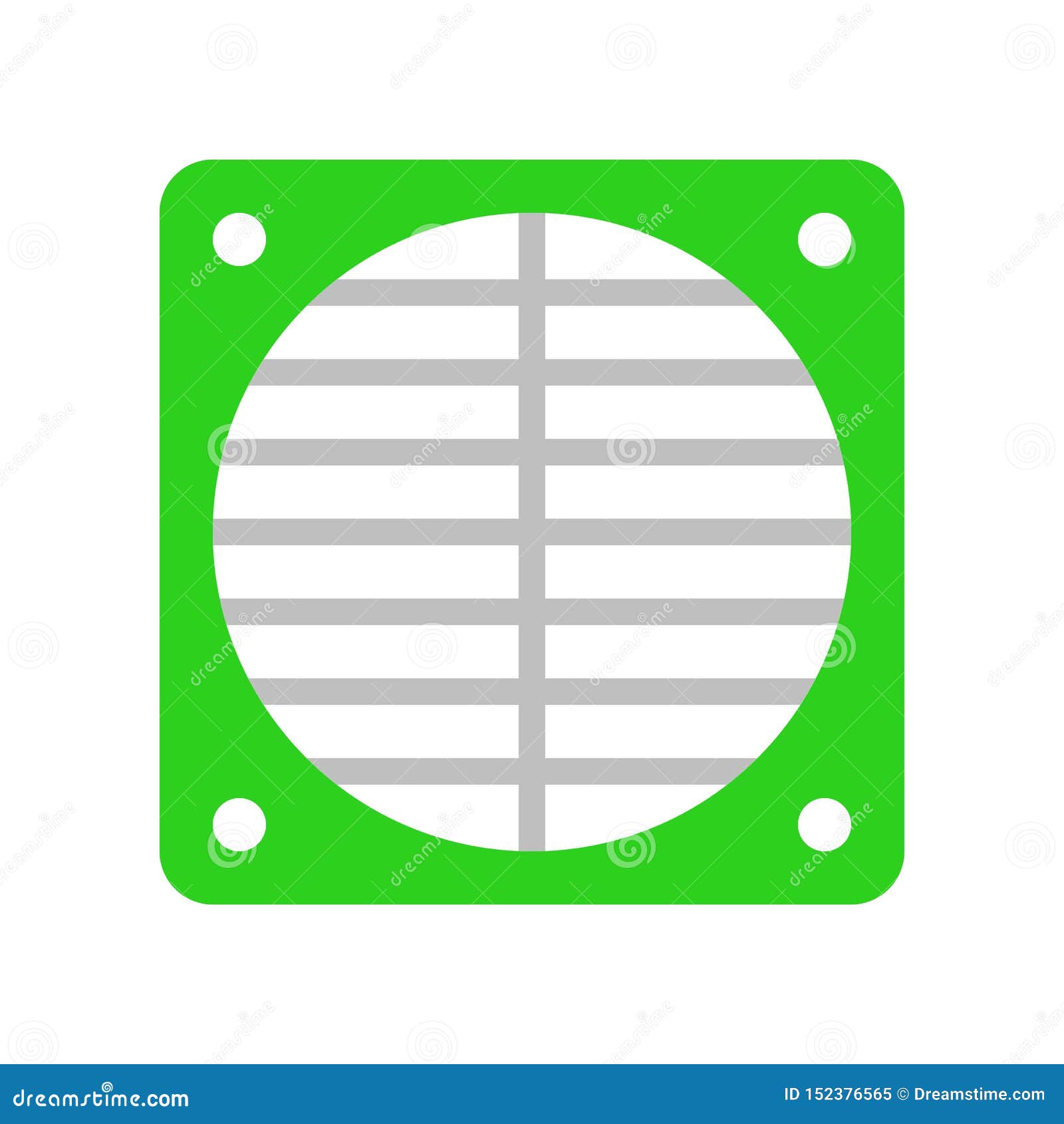 Fan Net Vector Illustration, Isolated Filat Style Icon Stock Vector ...
